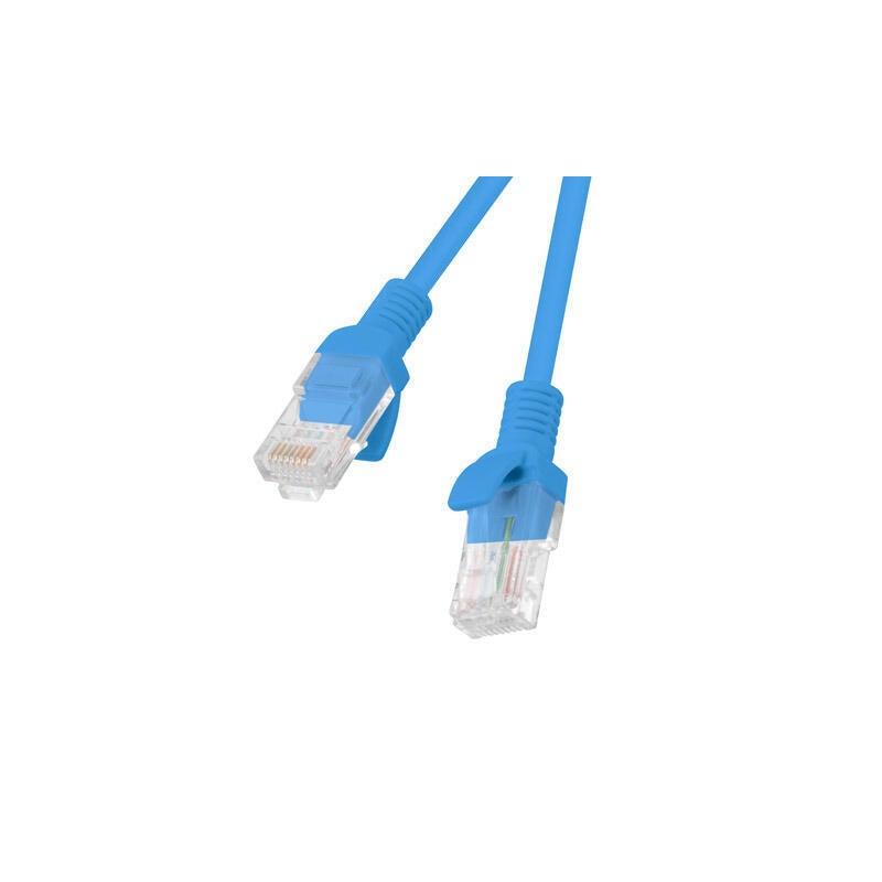Pack de 10 c bles r seau Lanberg RJ45 Cat. 5e utp 2m bleu | Leroy Merlin