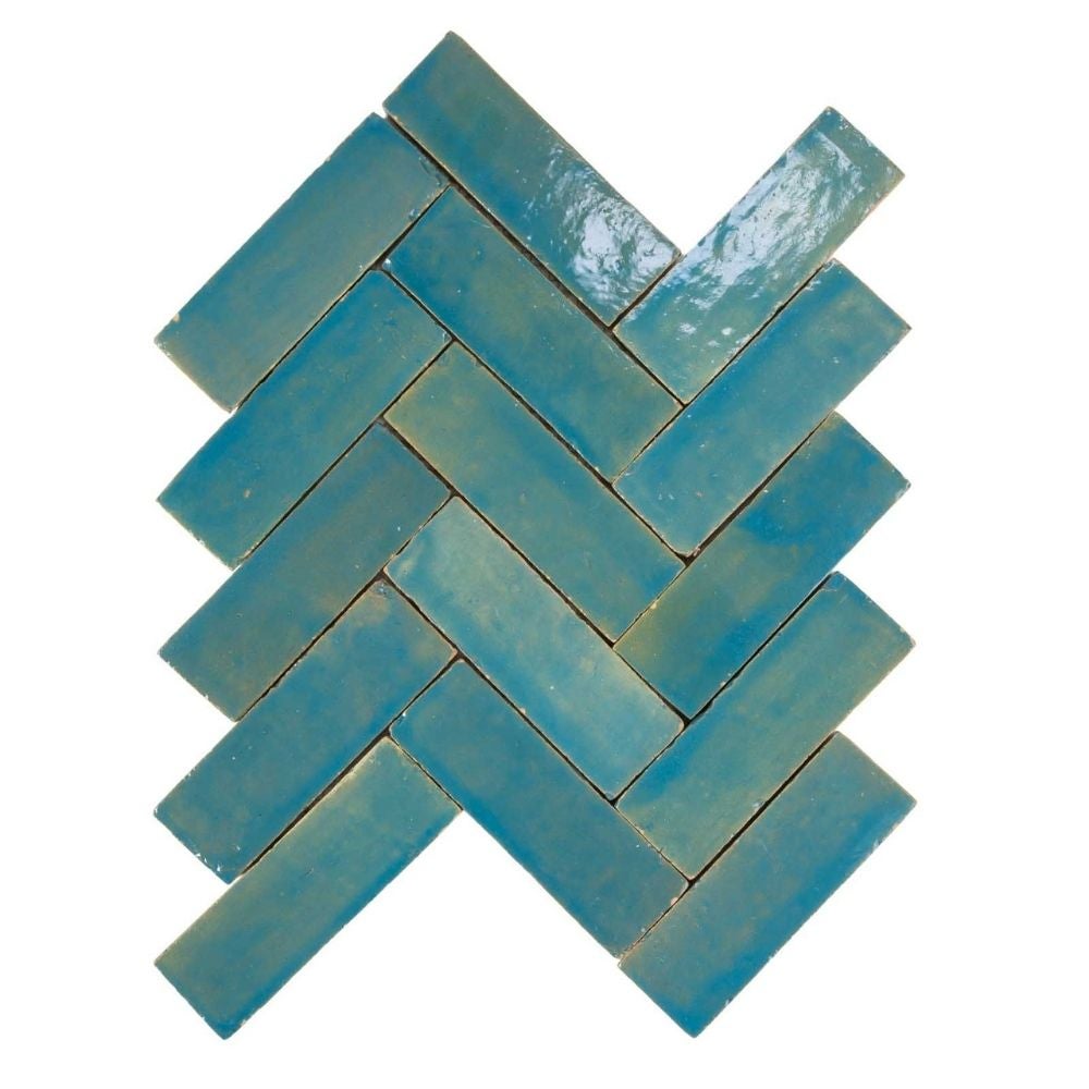 Zellige Marocain - Bejmat 4,7x14,5 cm - Carrelage mur - Terre De ...