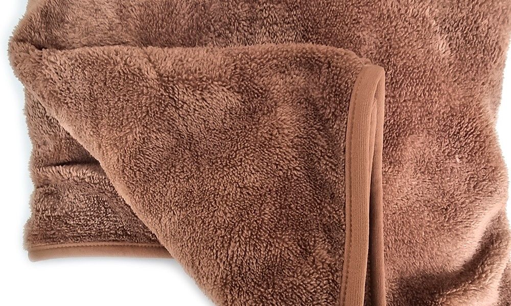 Plaid Uni Marron - 200cmx220cm | Leroy Merlin