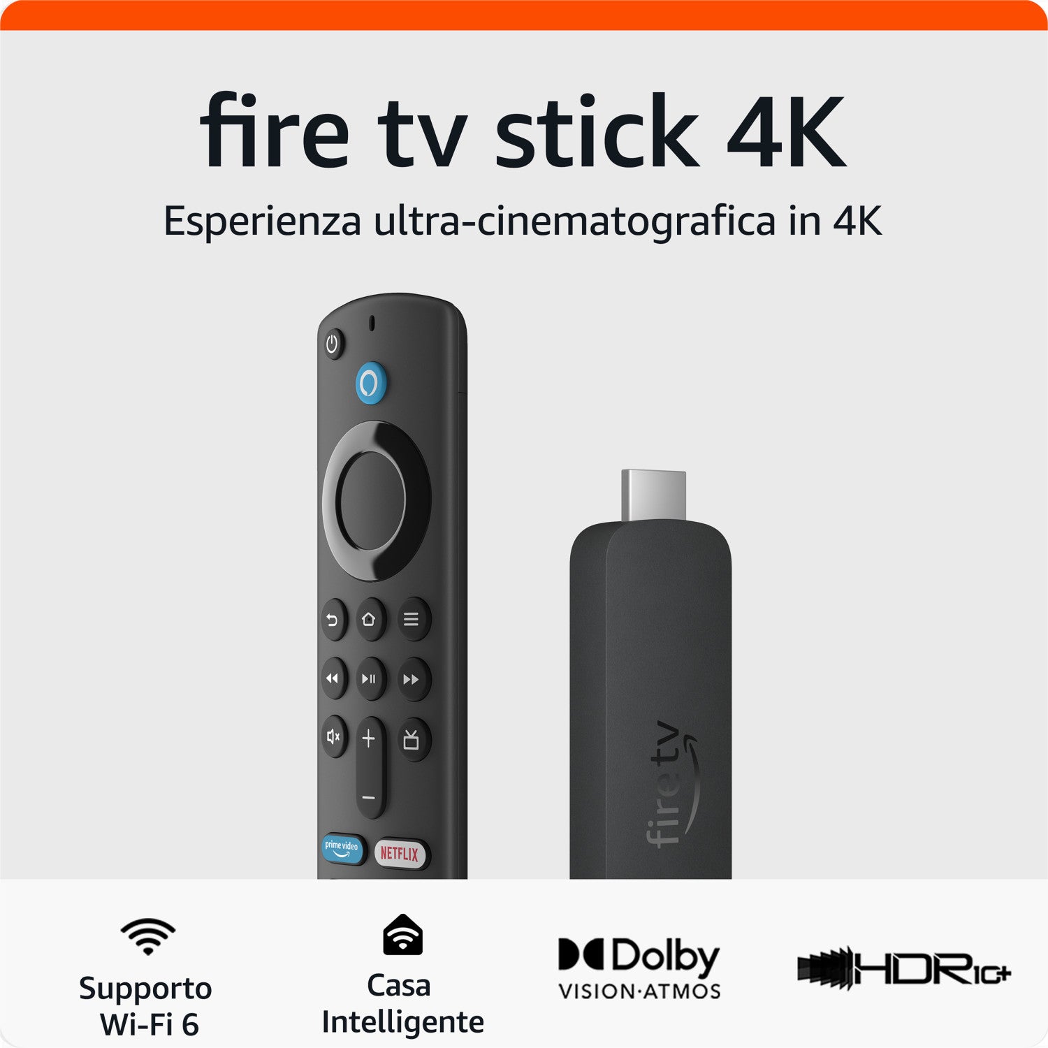 Amazon Fire TV Stick 4K HDMI 4K Ultra HD Fire OS Negro | Leroy Merlin