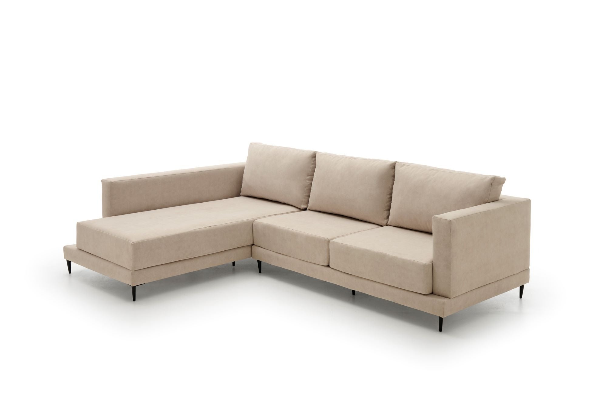 Sofa Chaise Longue Gran Diseño y Martina Beige Izquierda | Leroy Merlin