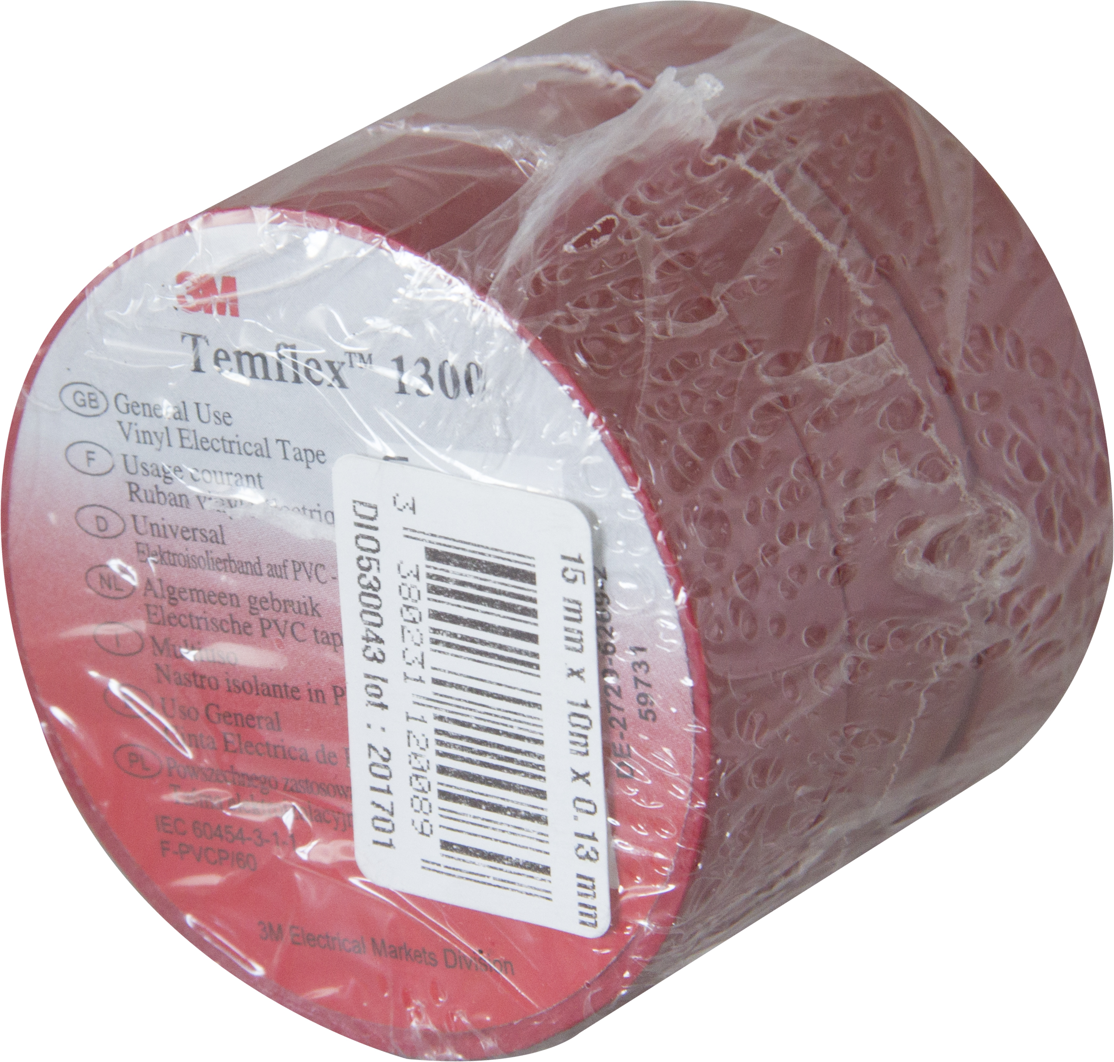 Lot de 3 rouleaux ruban adhésifs 15mm x 10m - Rouge - 3MM | Leroy Merlin