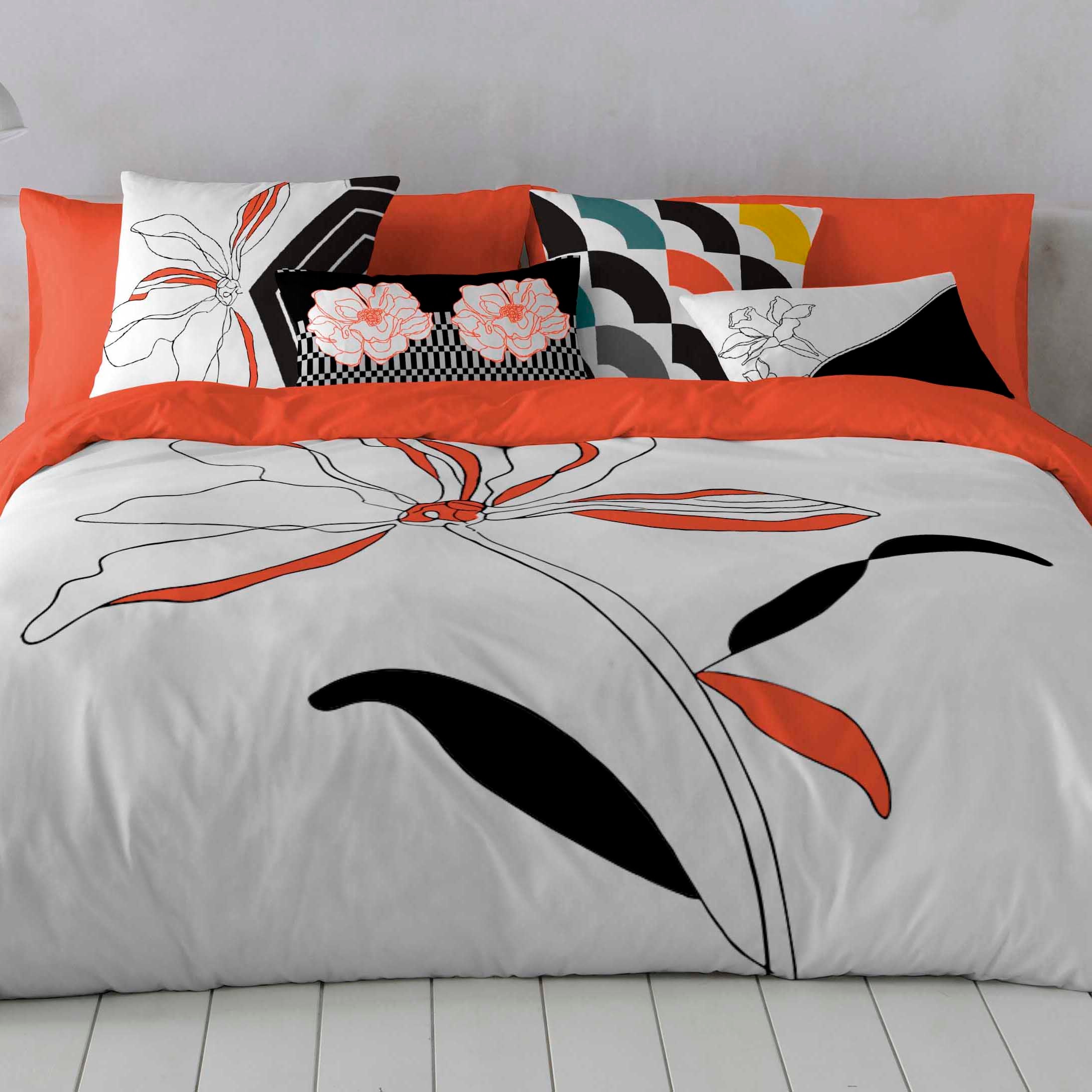 JAVEA 100% COTON HOUSSE DE COUETTE LIT 150 | Leroy Merlin