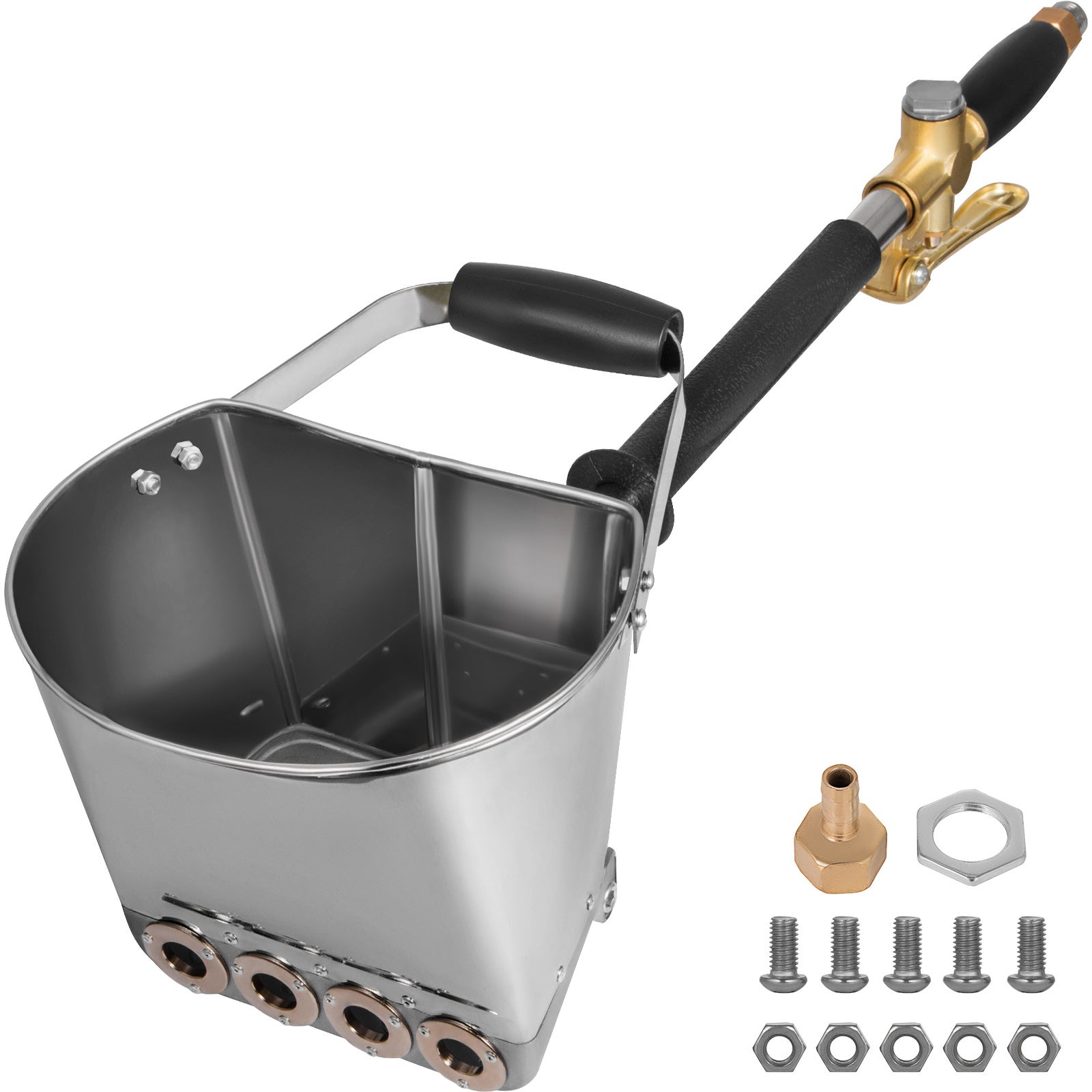 VEVOR Ciment Mortier Pistolet À Pulvérisation, Machine à Crépir avec 4 Trous de Pulvérisation ...