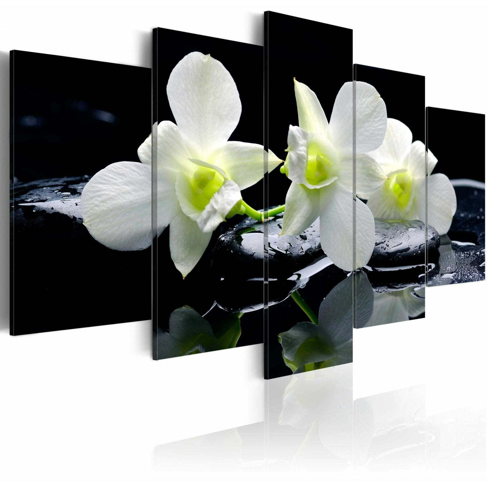 Tableau orchidées mélancoliques - 200 x 100 cm | Leroy Merlin