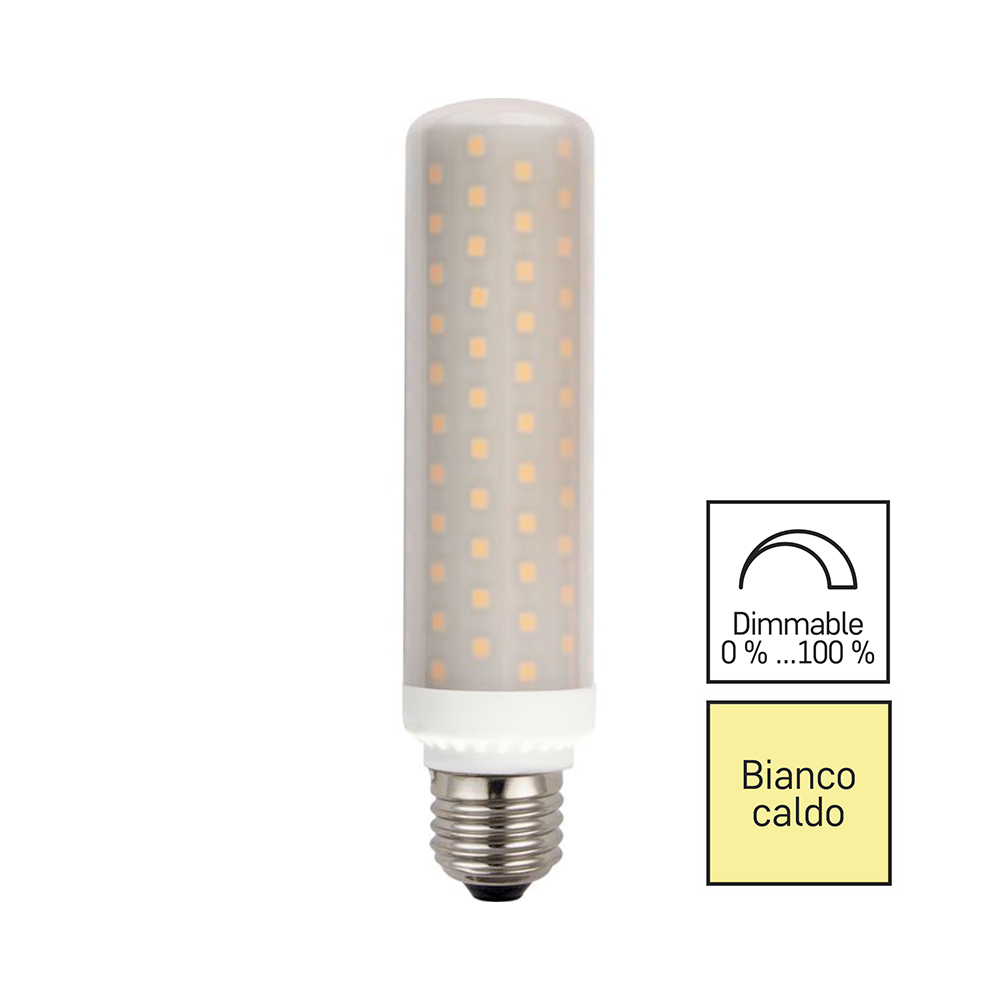AMPOULE TUBULAIRE LED E27 15W 3000K SATINÉ DIMMABLE T35X149 | Leroy Merlin