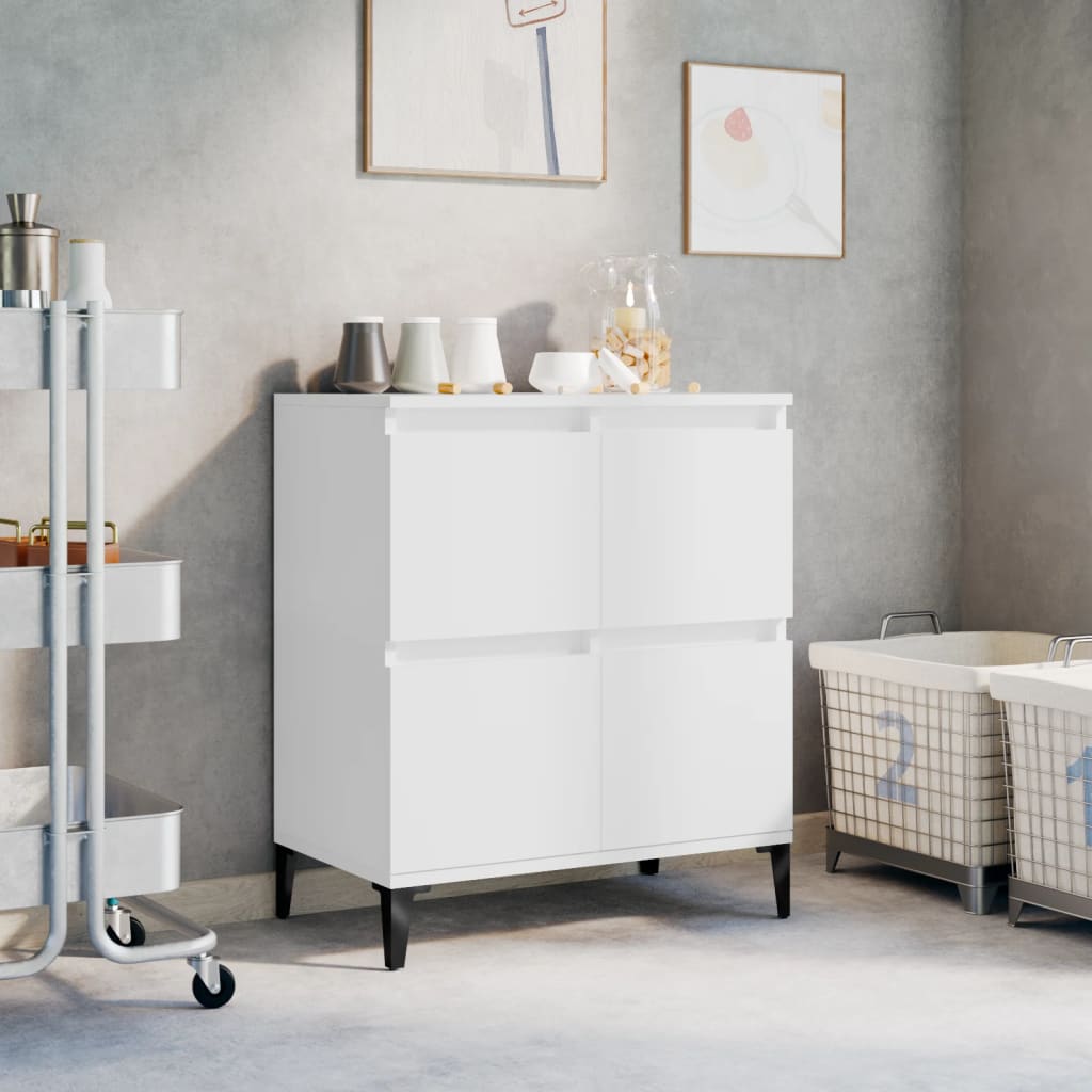 Credenza Moderna，Madia da cucina，Mobile Buffet，Armadio da Cucina Bianca ...