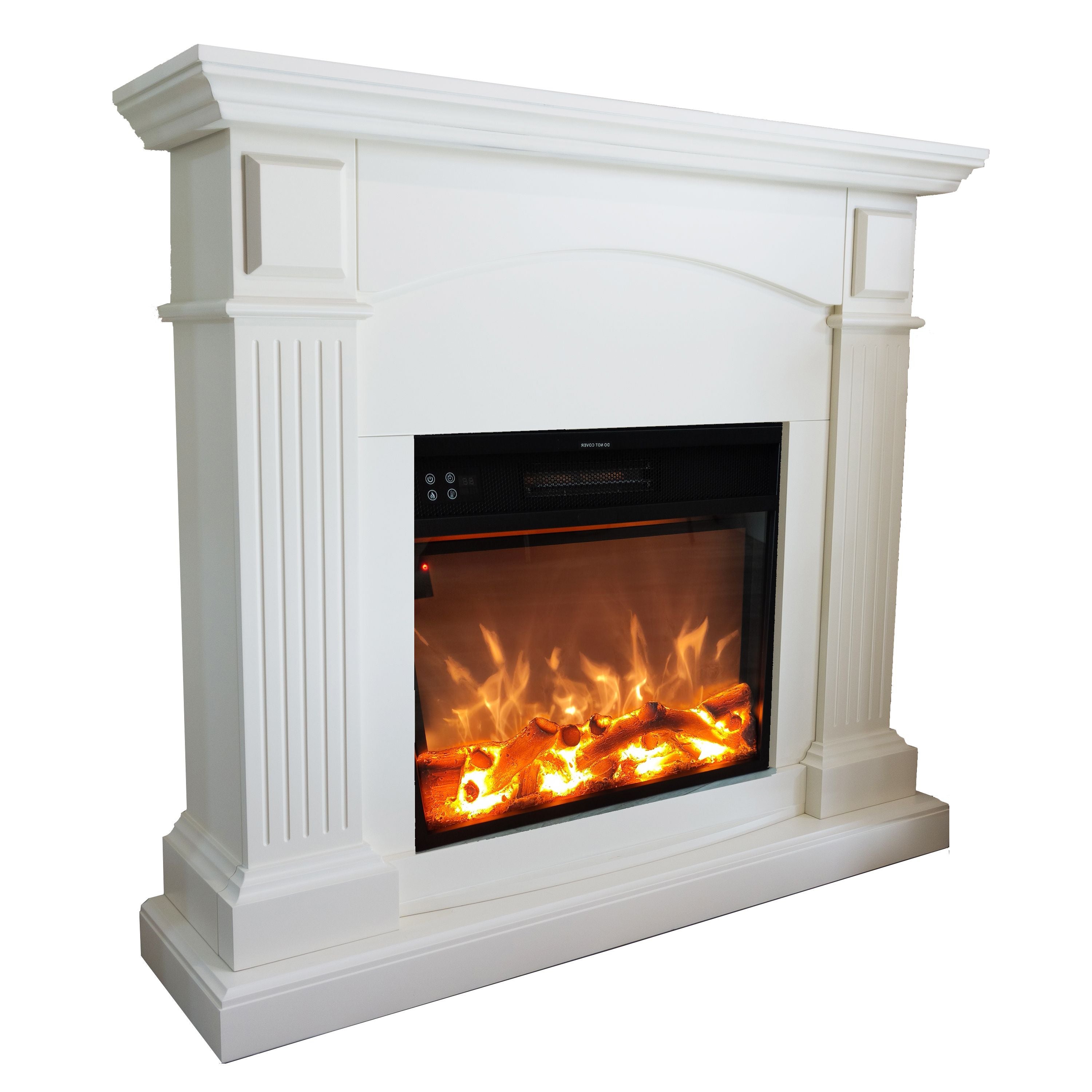 Fuego Galia Blanco 1500w Cheminee Murale Avec Cadre Et Brûleur ...