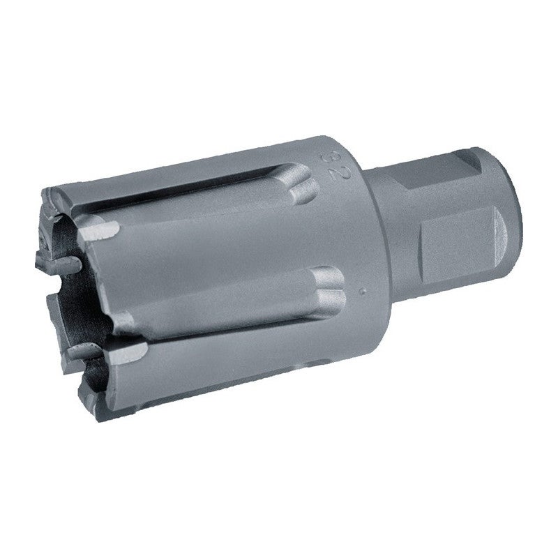 Broca hueca con dientes metal duro vástago Weldon para vías de tren (Ø ...