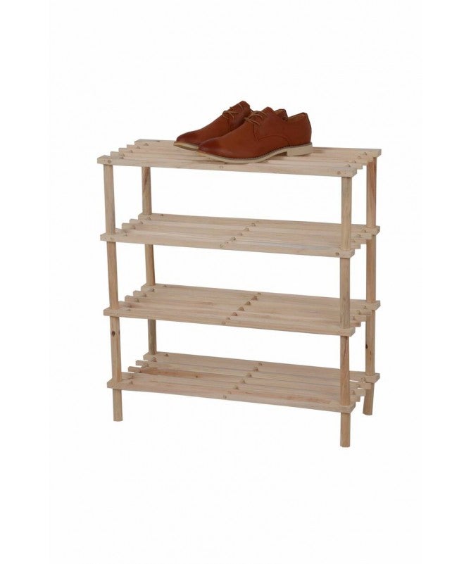 Set di 10 SCARPIERE JOY 4 RIPIANI LEGNO NATURALE KUN | Leroy Merlin