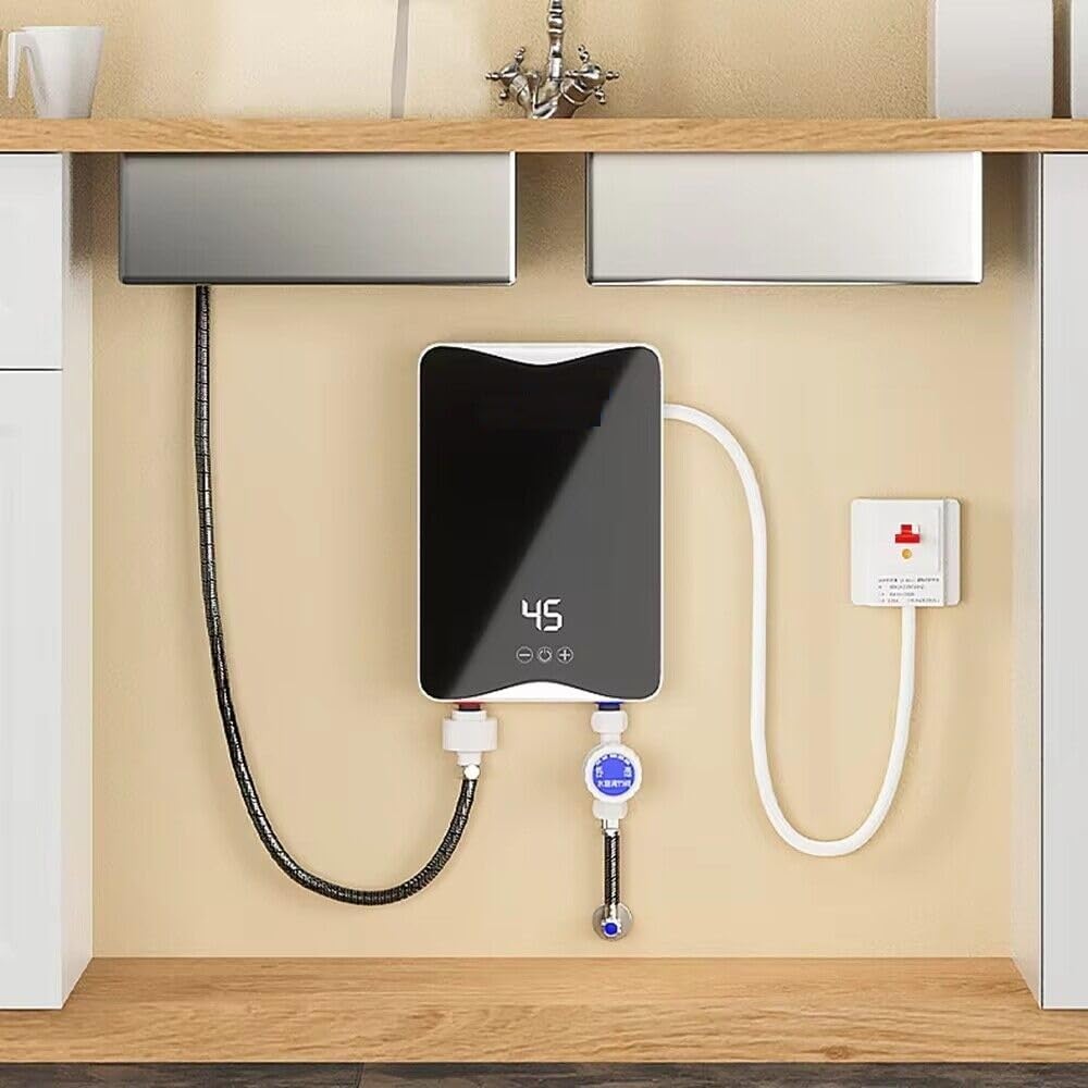 Scalda-acqua Elettrico Istantaneo 5500W Con Soffione Doccia Acqua Calda ...