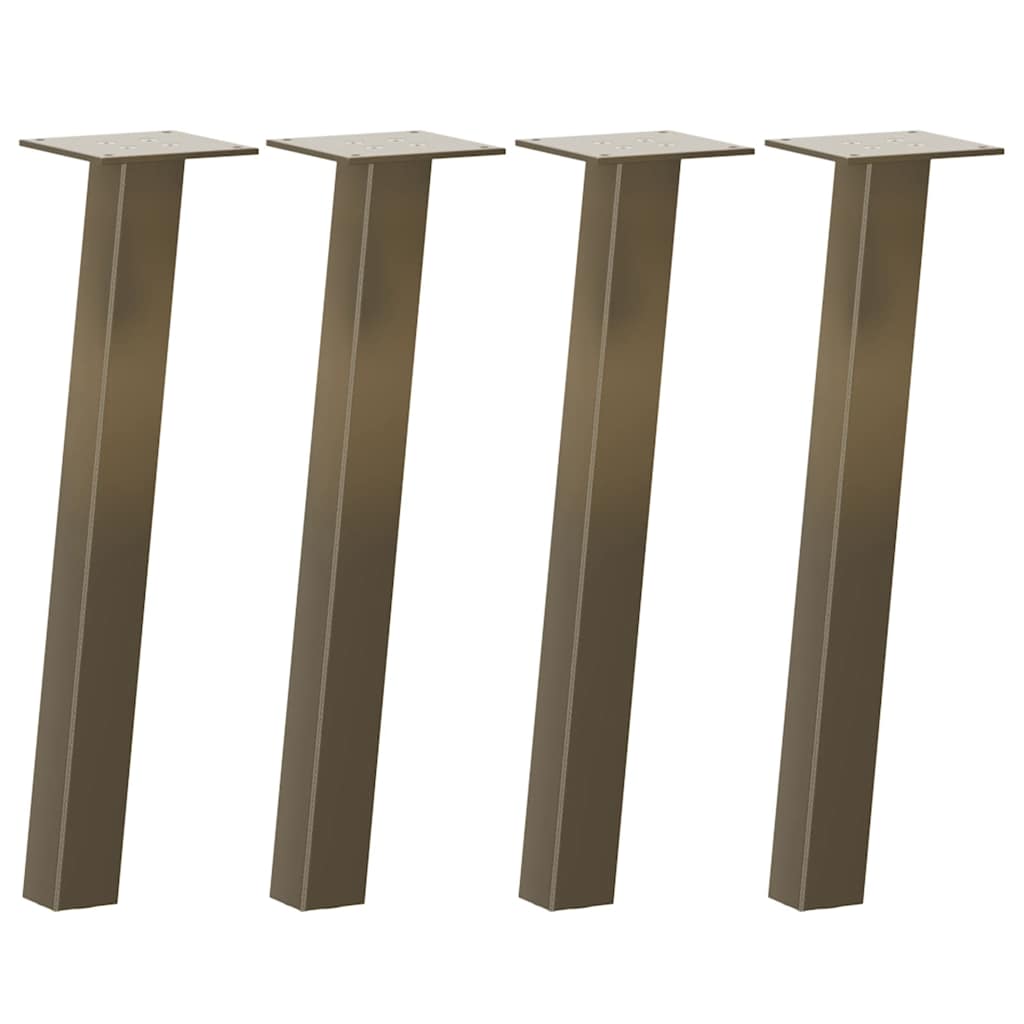 Patas para mesa de centro 4 uds acero acero natural 42 cm | Leroy Merlin
