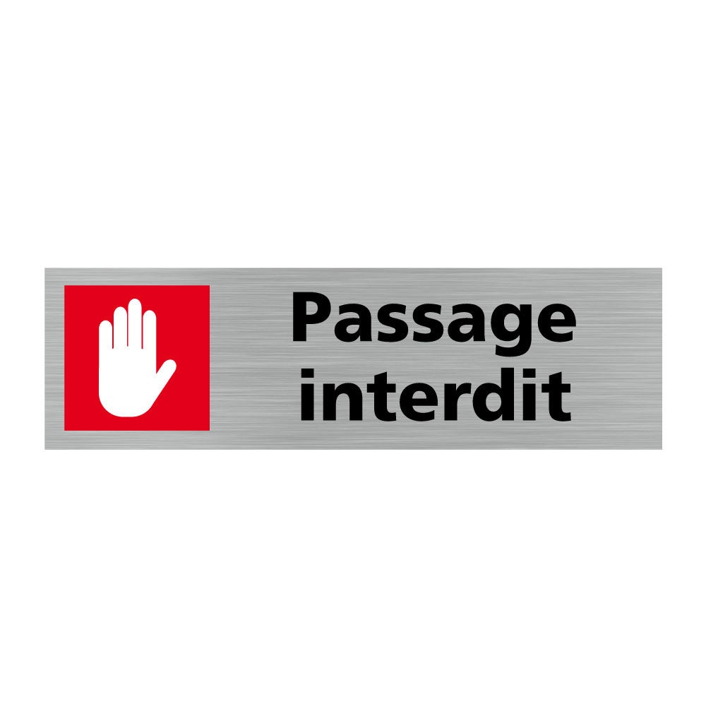 Pictogramme PASSAGE INTERDIT(Q0354) Matière Adhesif | Leroy Merlin