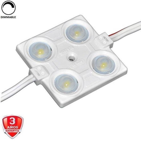 Modulo Led 12V 4smd 2835 2.4W 3000K IP65 pack de 10 und | Leroy Merlin