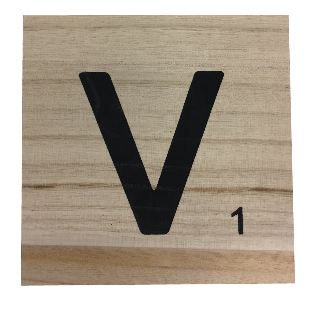 Lettre V scrabble en bois 10x10x0,6cm | Leroy Merlin