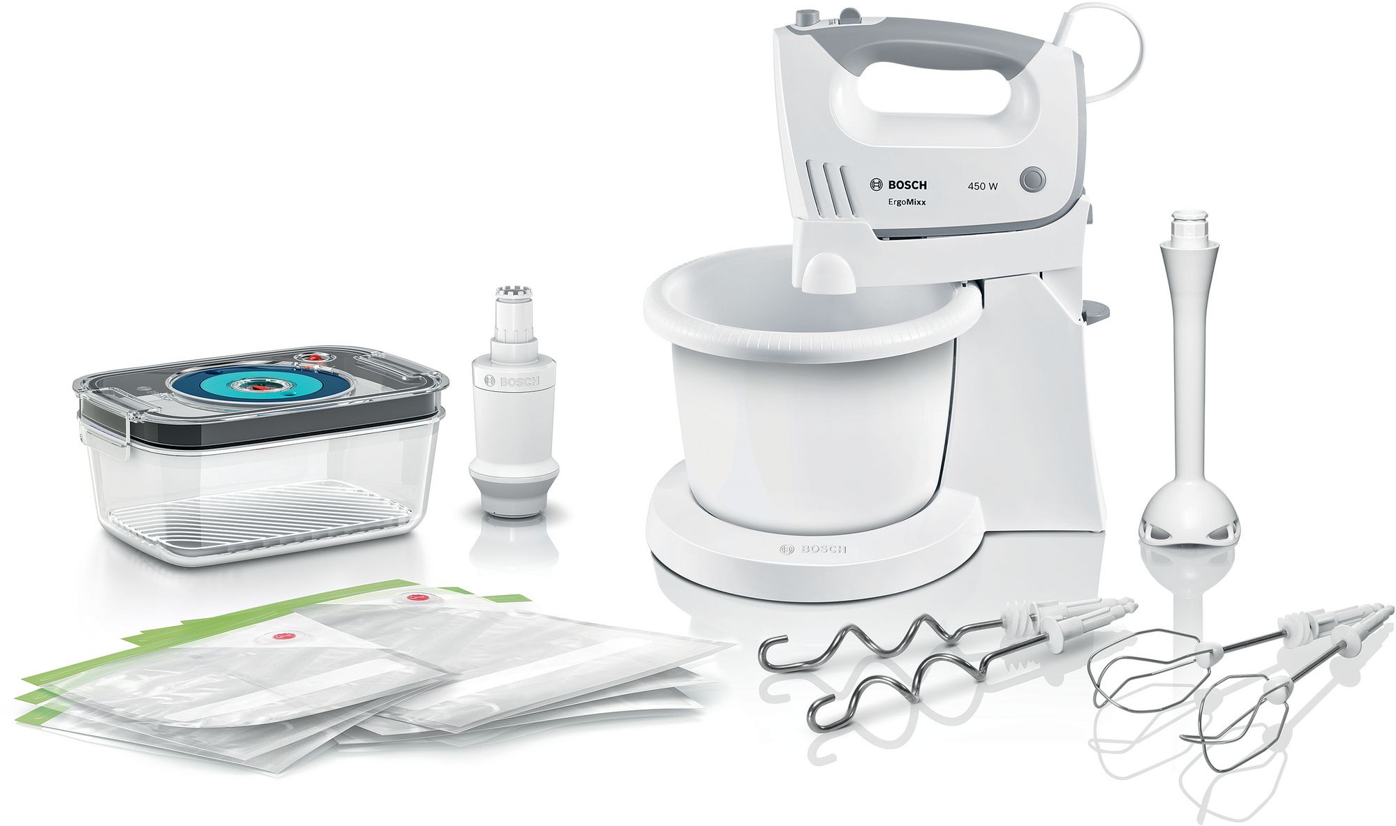 Batteur Bosch BATTEUR ERGOMIXX 3 en 1 fonction PIED mixer + sous vide ...