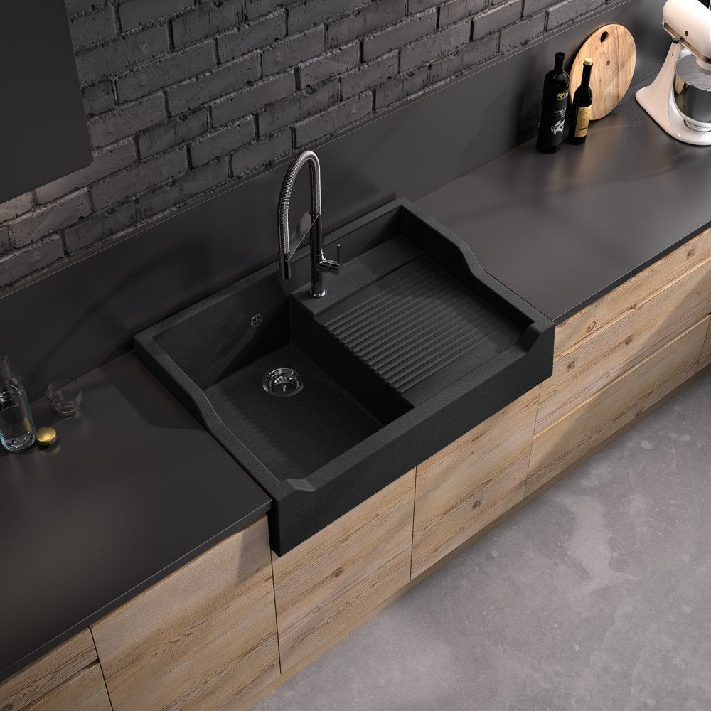 Evier Timbre d'office 1 bac 90x61,5x27,2 cm | Leroy Merlin