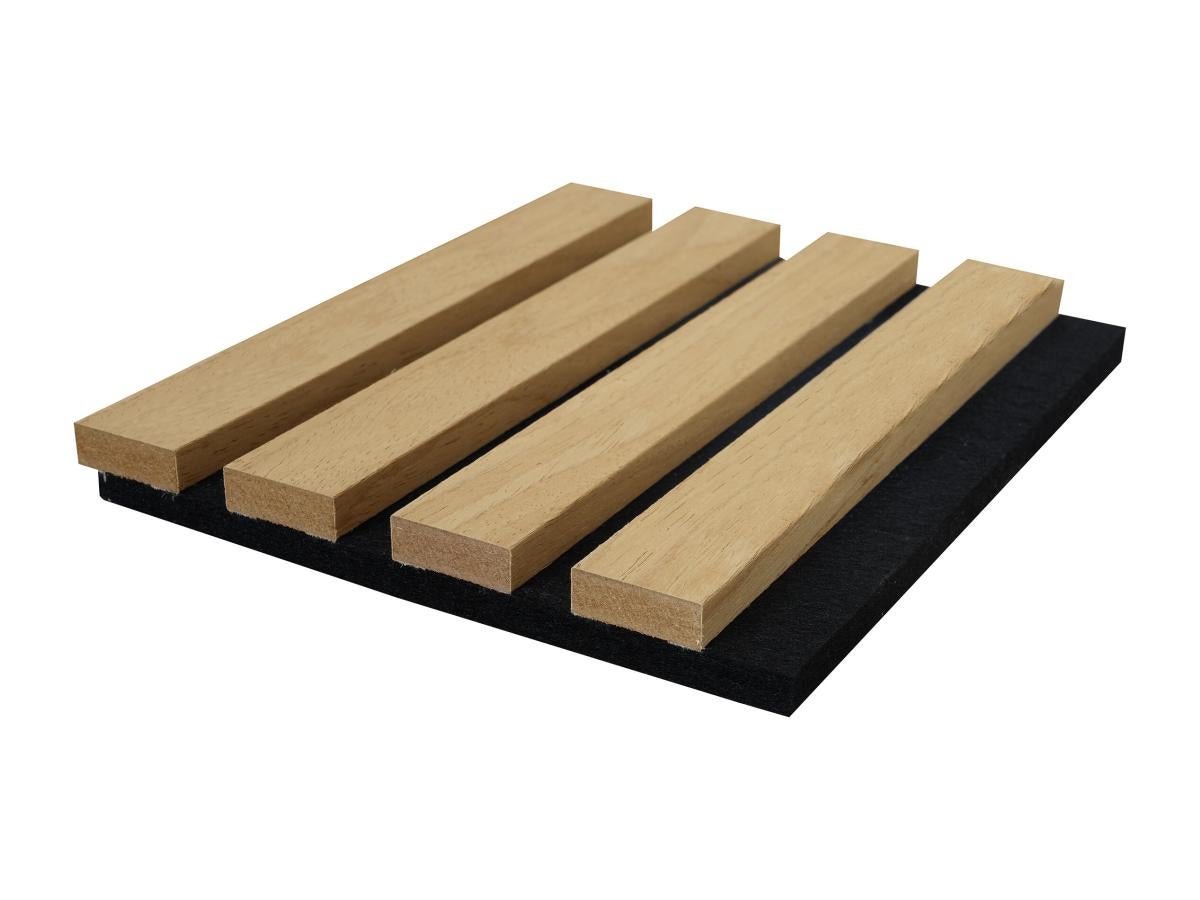 Panneau mural acoustique - Finition bois naturel clair - Pack de 3,12 ...