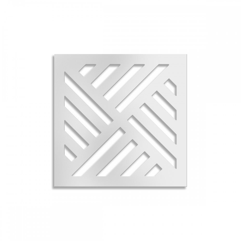 LINEAR MILL - Panel PVC Perforado - Parasol Blanco 98x98 cm Espesor 1cm ...