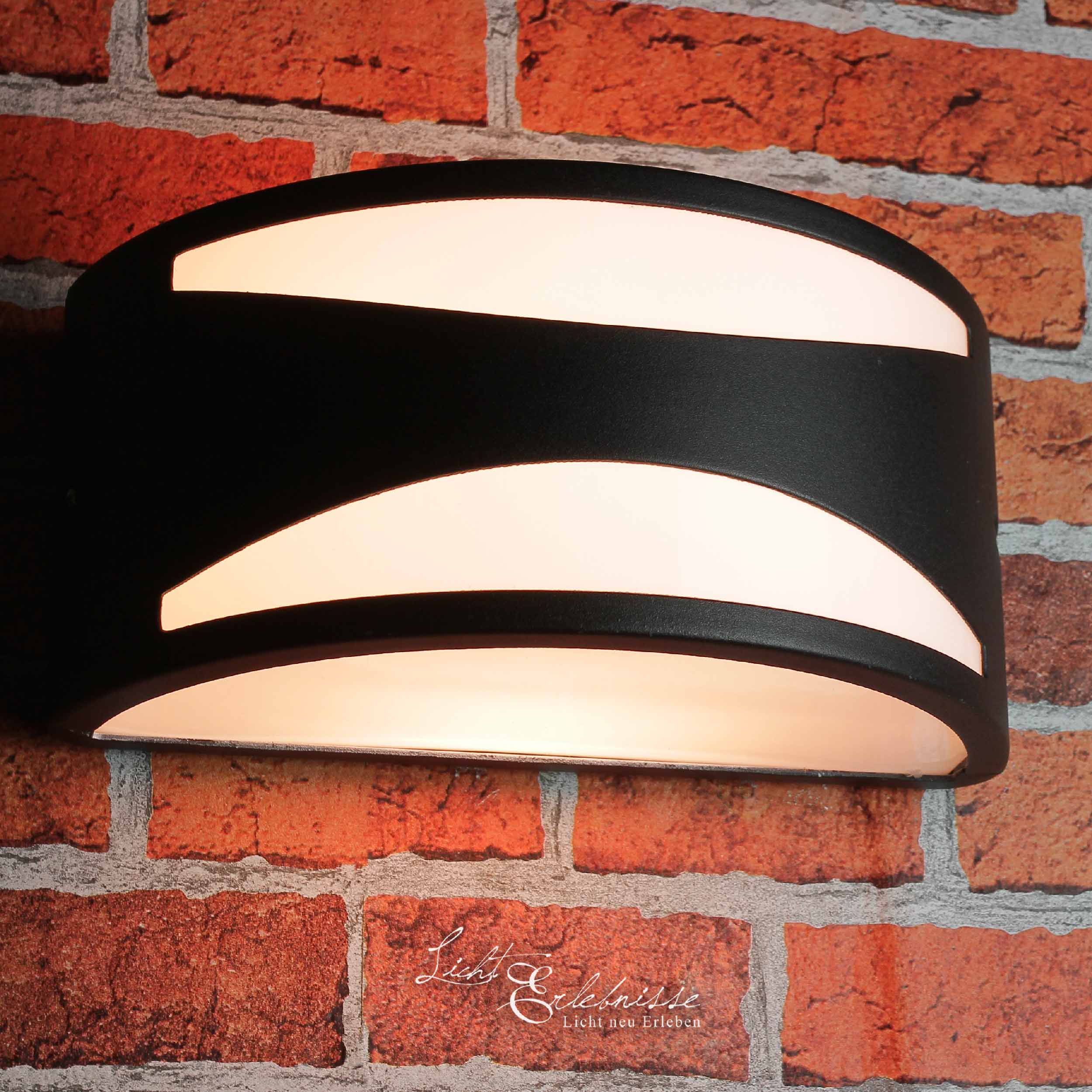 Applique extérieure lampe noire moderne en aluminium premium IP44 ...