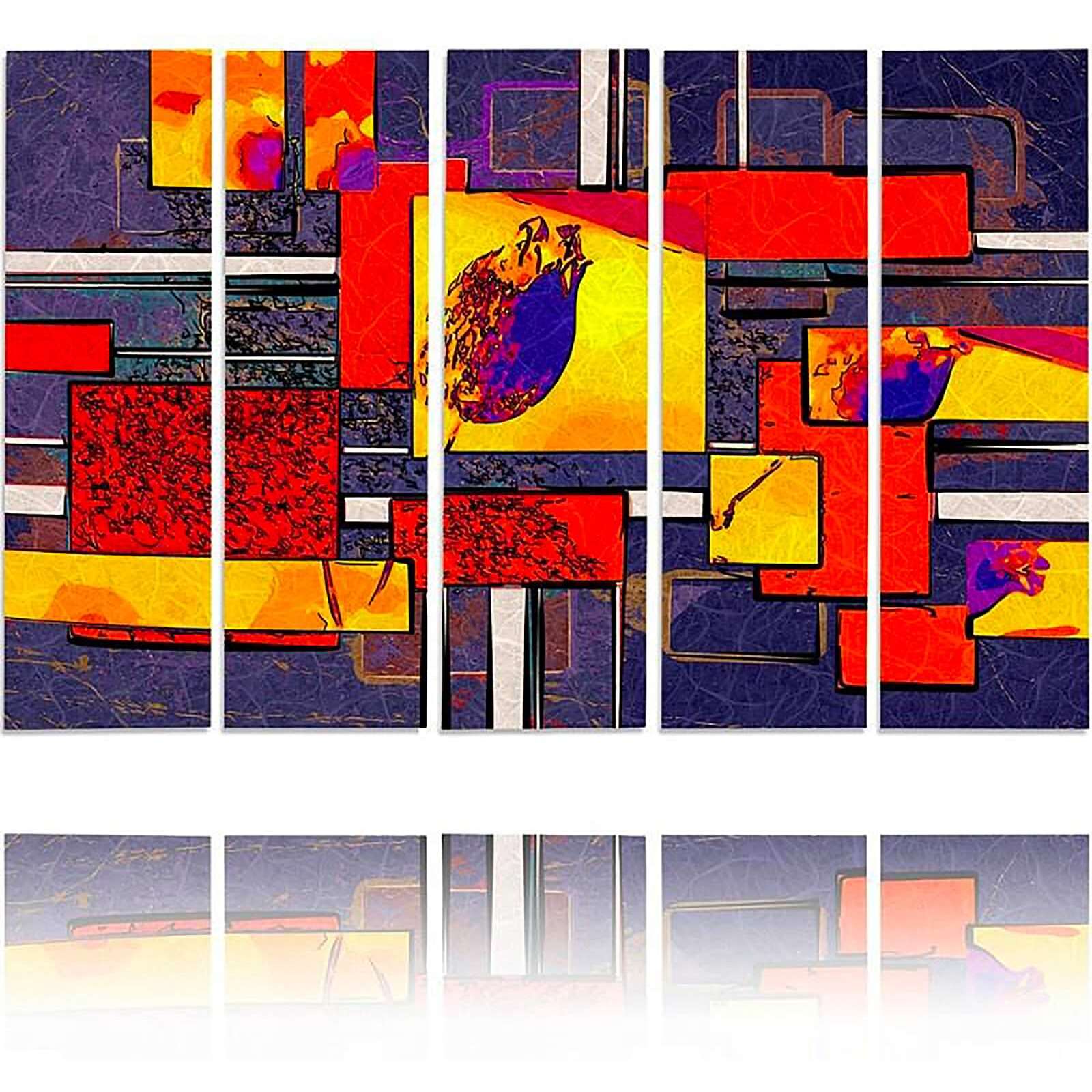 Tableau abstraction géométrique 1 - 150 x 100 cm | Leroy Merlin