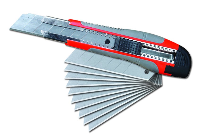 Cutter bi-matière 25 mm avec 10 lames | Leroy Merlin