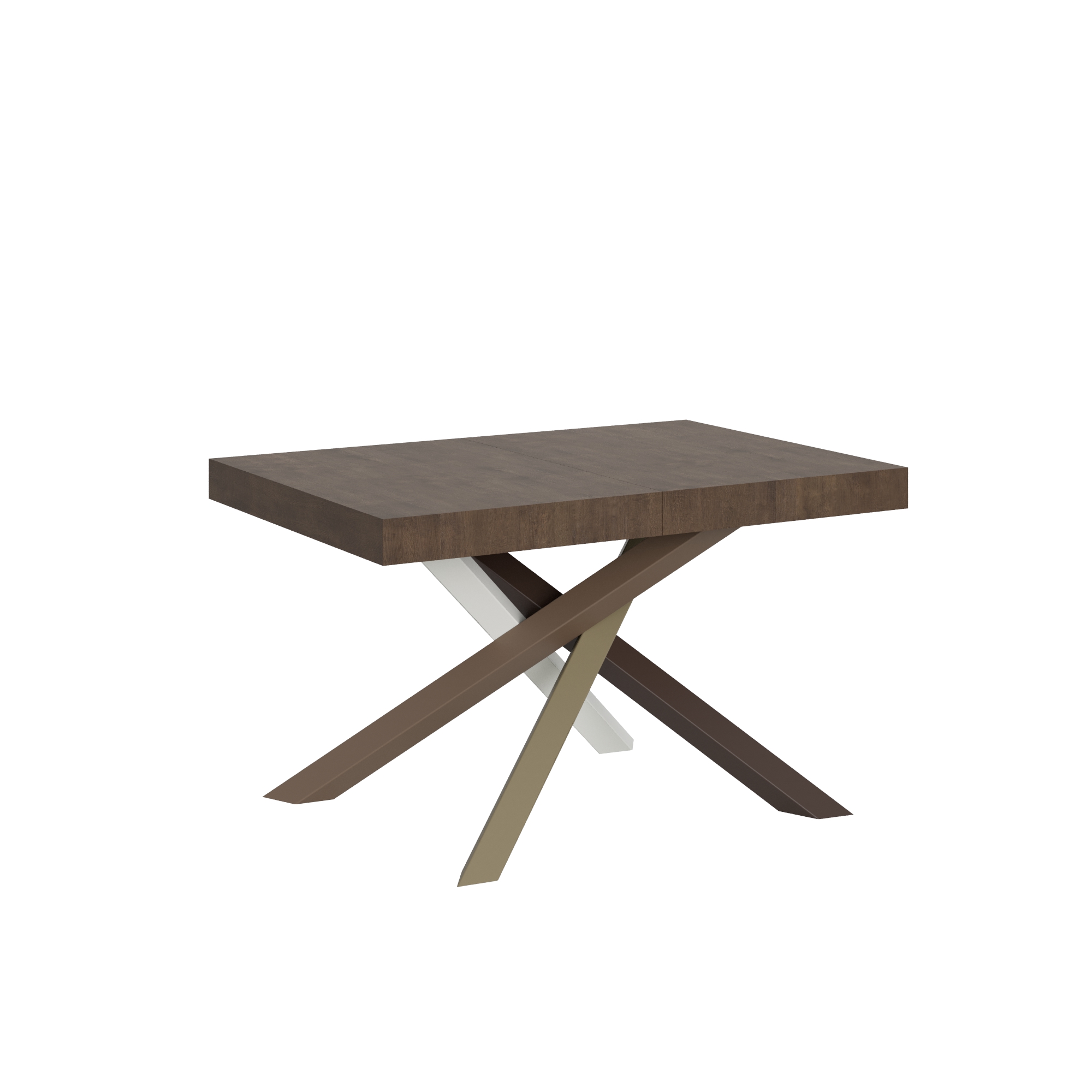 Table extensible 90x120/224 cm Volantis Noce structure 4/C | Leroy Merlin