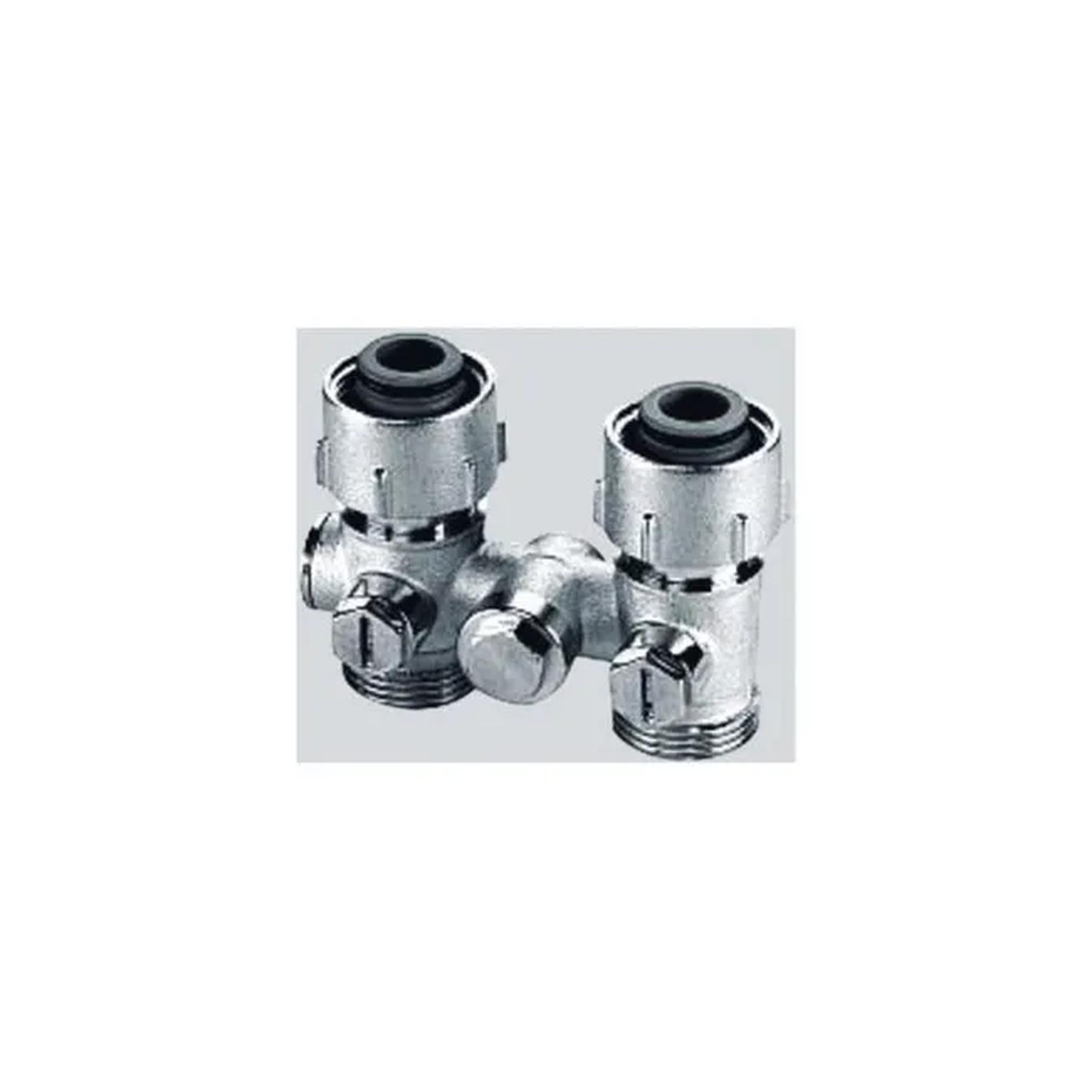 Collecteur sous radiateur E2/50A eurocône 3/4” by-pass réglable | Leroy ...