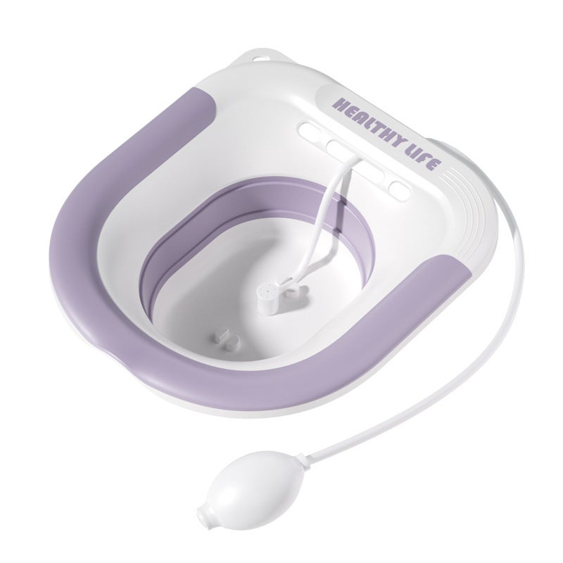 Bidé plegable, portátil sobre el inodoro, para el cuidado posparto ...