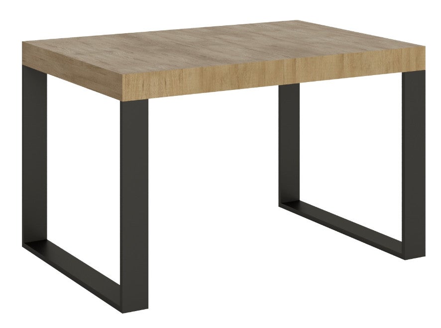 Mesa de comedor extensible tiroz-Color Natural-Base y soporte con ...