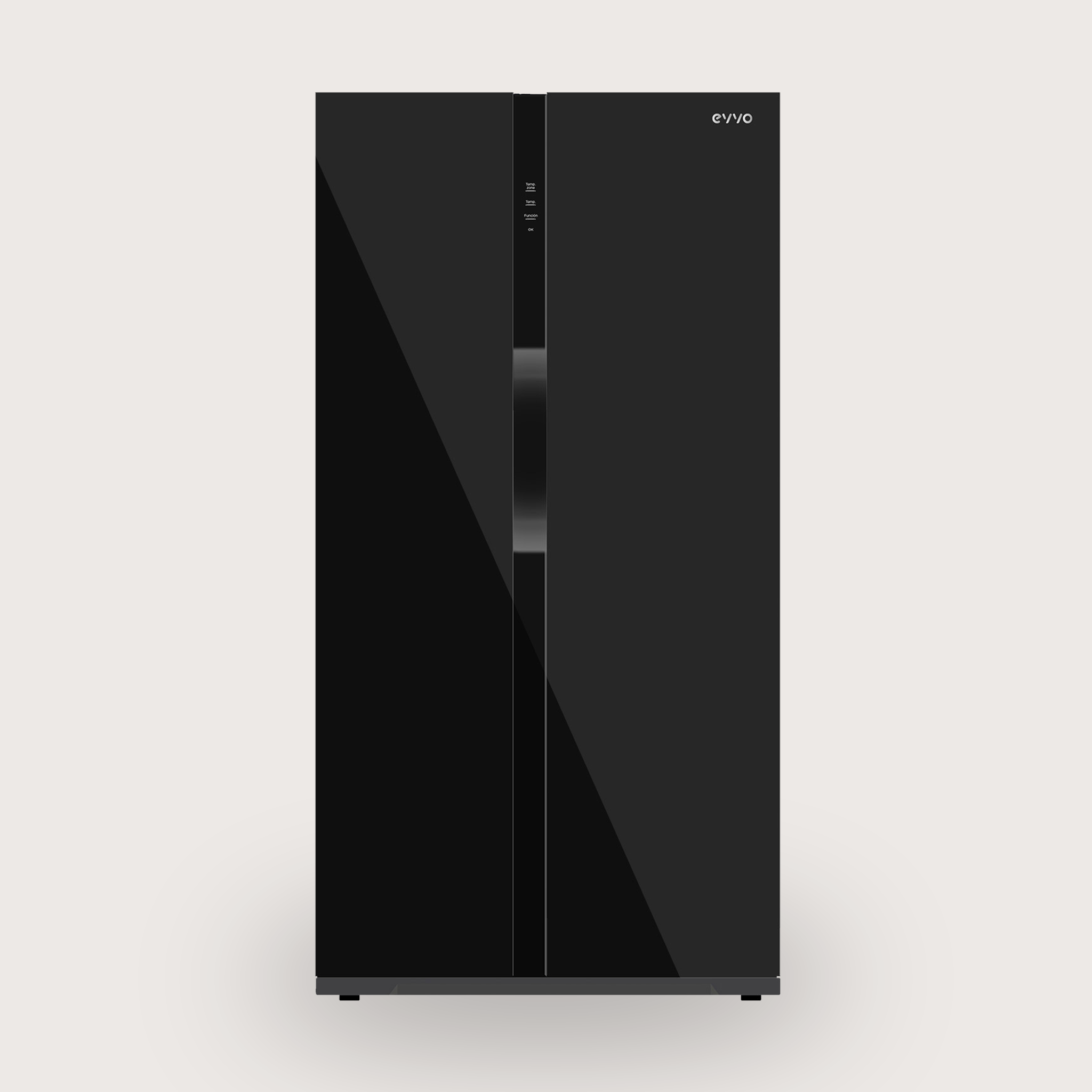 Frigorífico Americano EVVO F90B Glass, 352 l + 198 l, Total No Frost ...