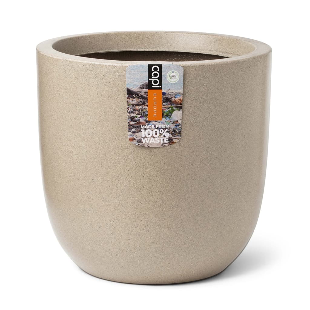 Maison Exclusive - Pot à fleurs Waste Smooth 43x41 cm Beige terrazzo ...