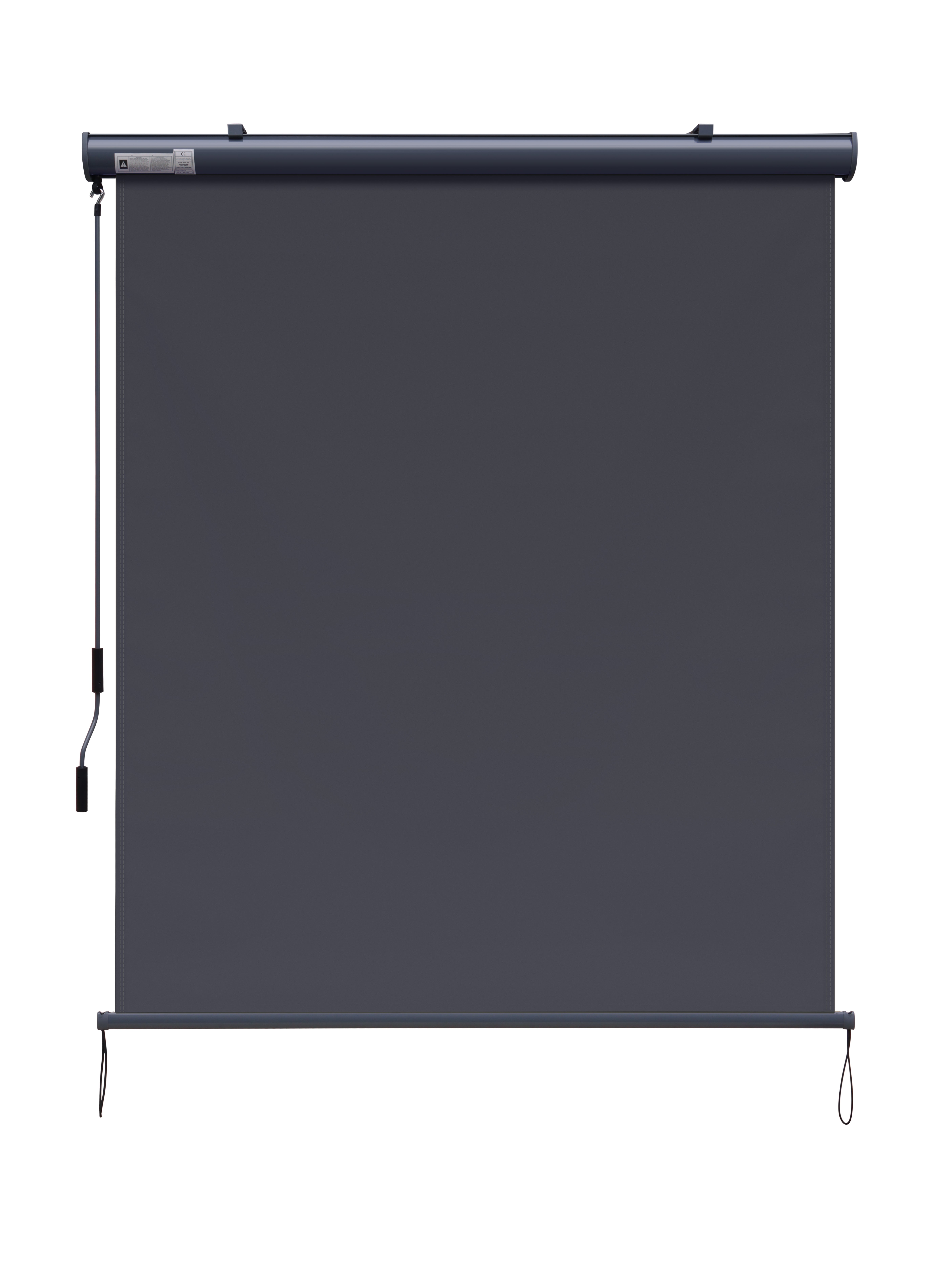 Store vertical extérieur avec coffre 2,5 × 1,6 m gris – manivelle ...