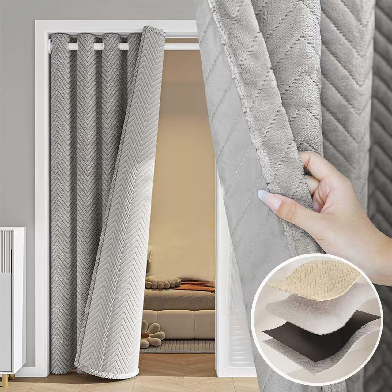 MOORLE Rideaux en flanelle épaisse, isolants et chauds, rideaux de ...