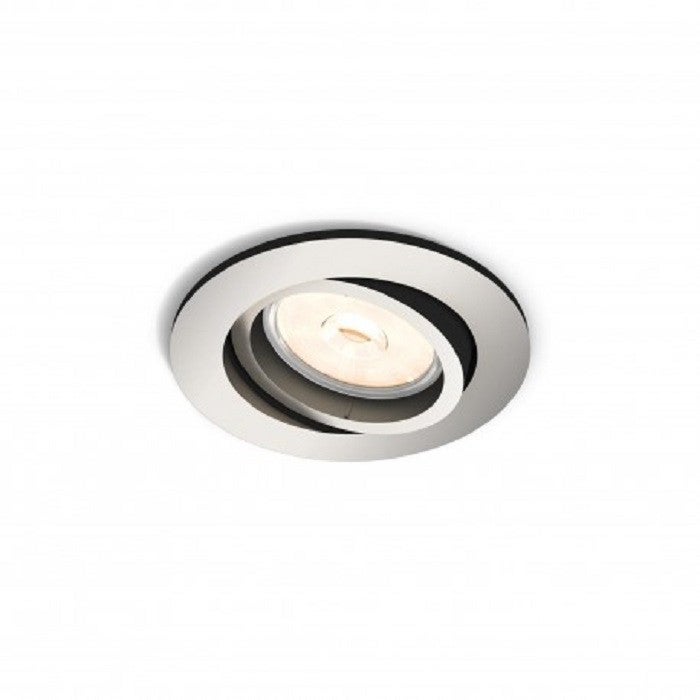 Spot Downlight PHILIPS Rond Donegal Coupe Ø 70mm Gris | Leroy Merlin