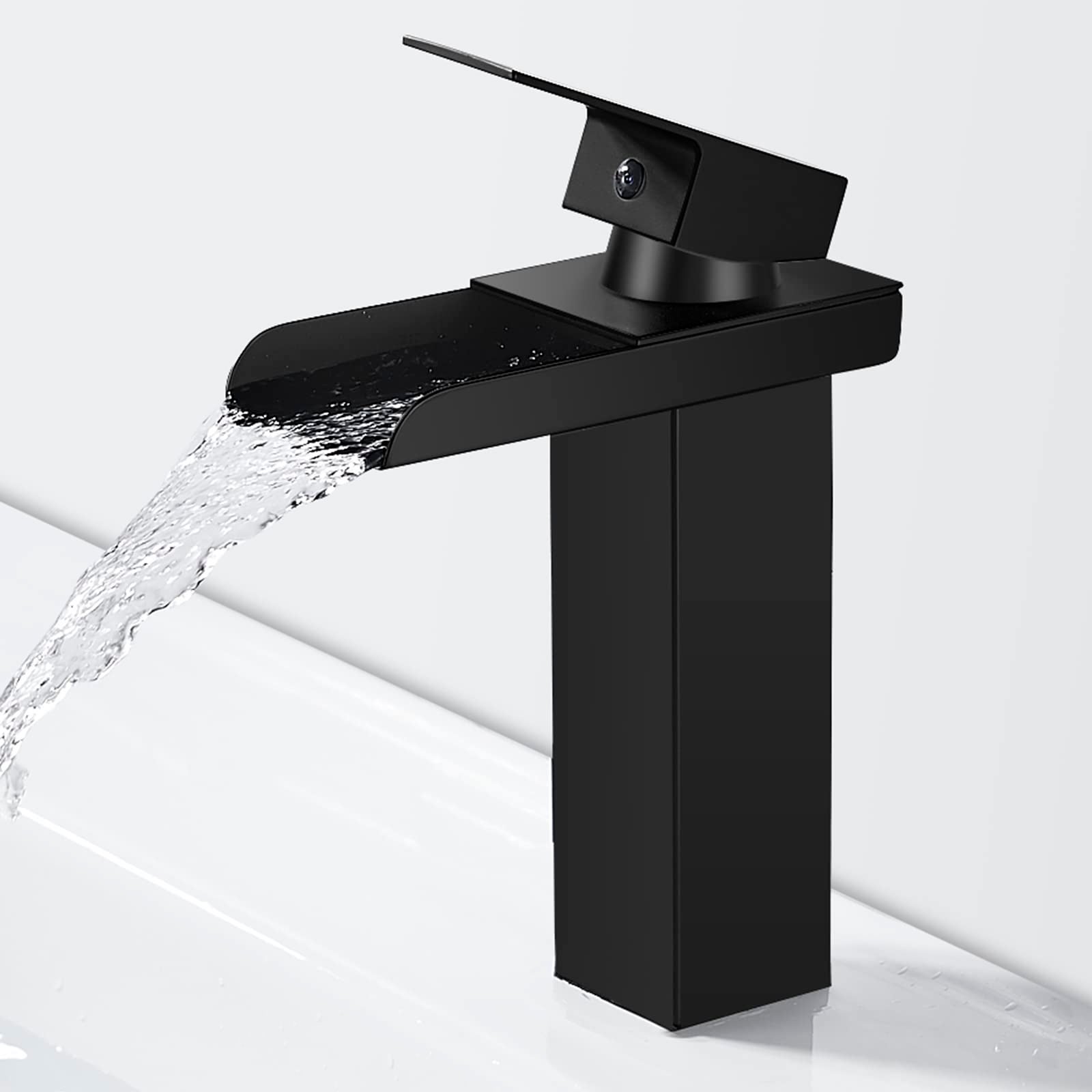 Grifo de baño moderno de latón ,mezclador de lavabo en cascada,grifo de ...