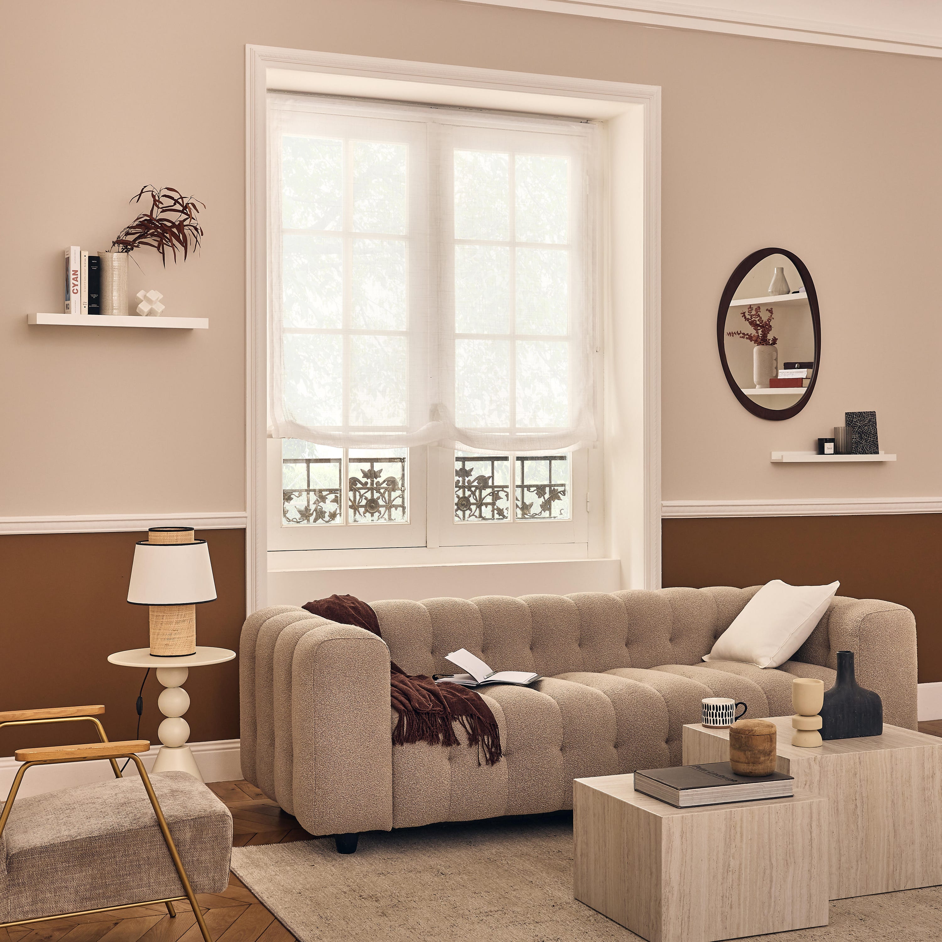 Store paquet Teo blanc INSPIRE 150x175 cm | Leroy Merlin