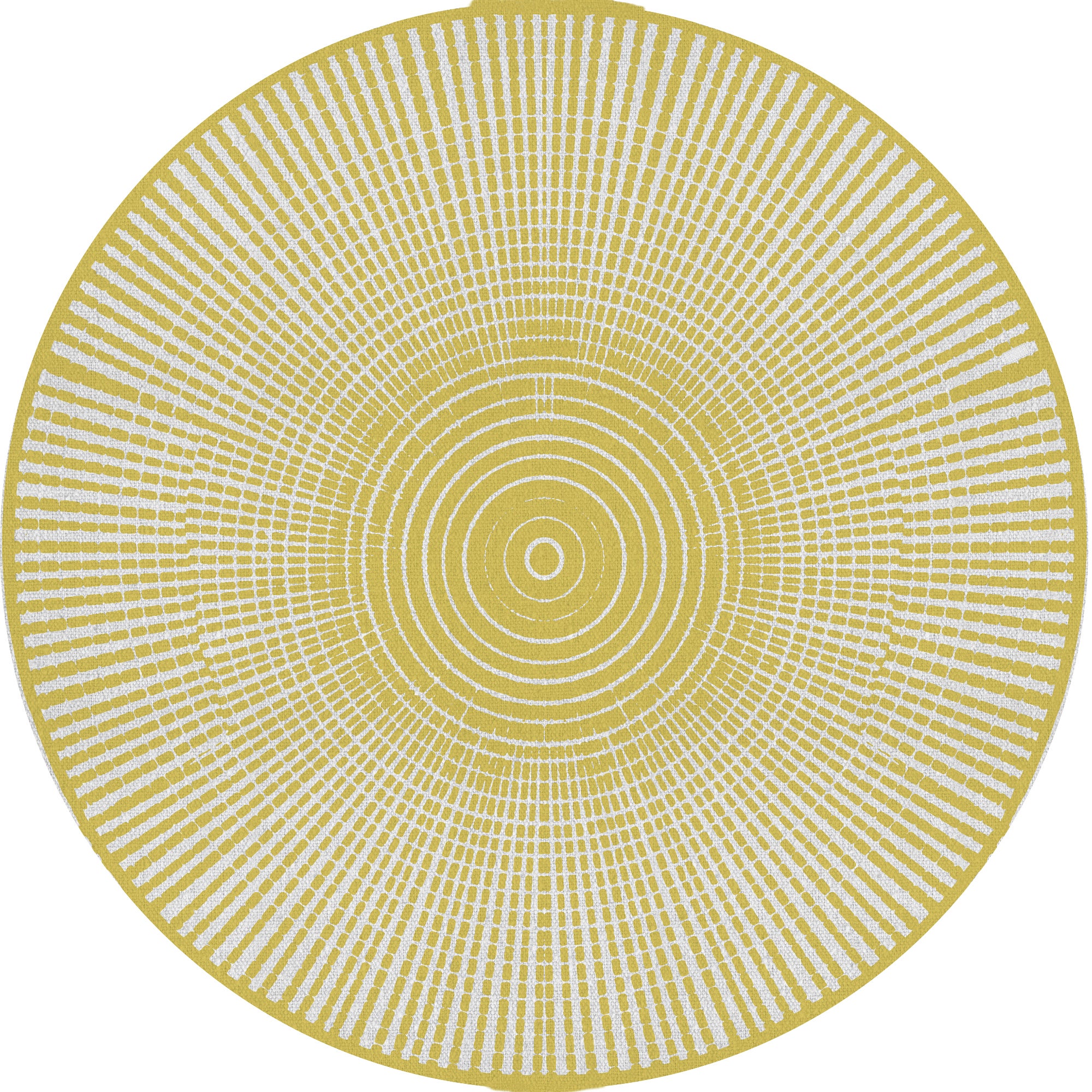 Tapis PVC intérieur/extérieur Jaune de Hanoï [Diam] 200 cm - PVC ...