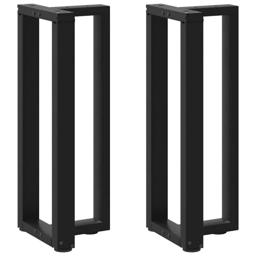Pieds de table console forme de T?2 pcs noir 38x25x(72-73) cm | Leroy ...