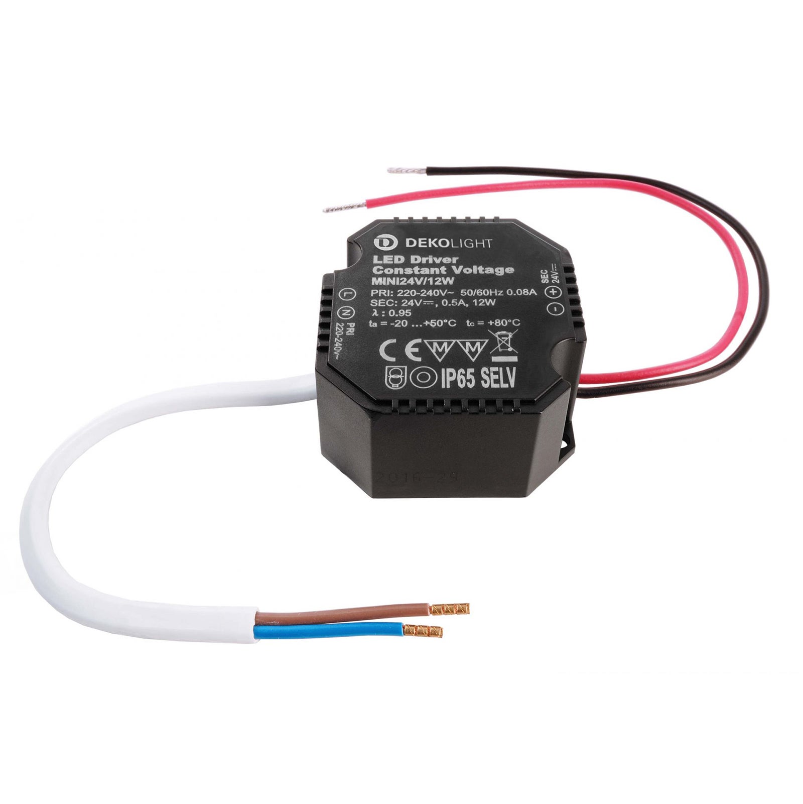Transformador 12W 24V 0.50A unidad de fuente de alimentación compacta ...
