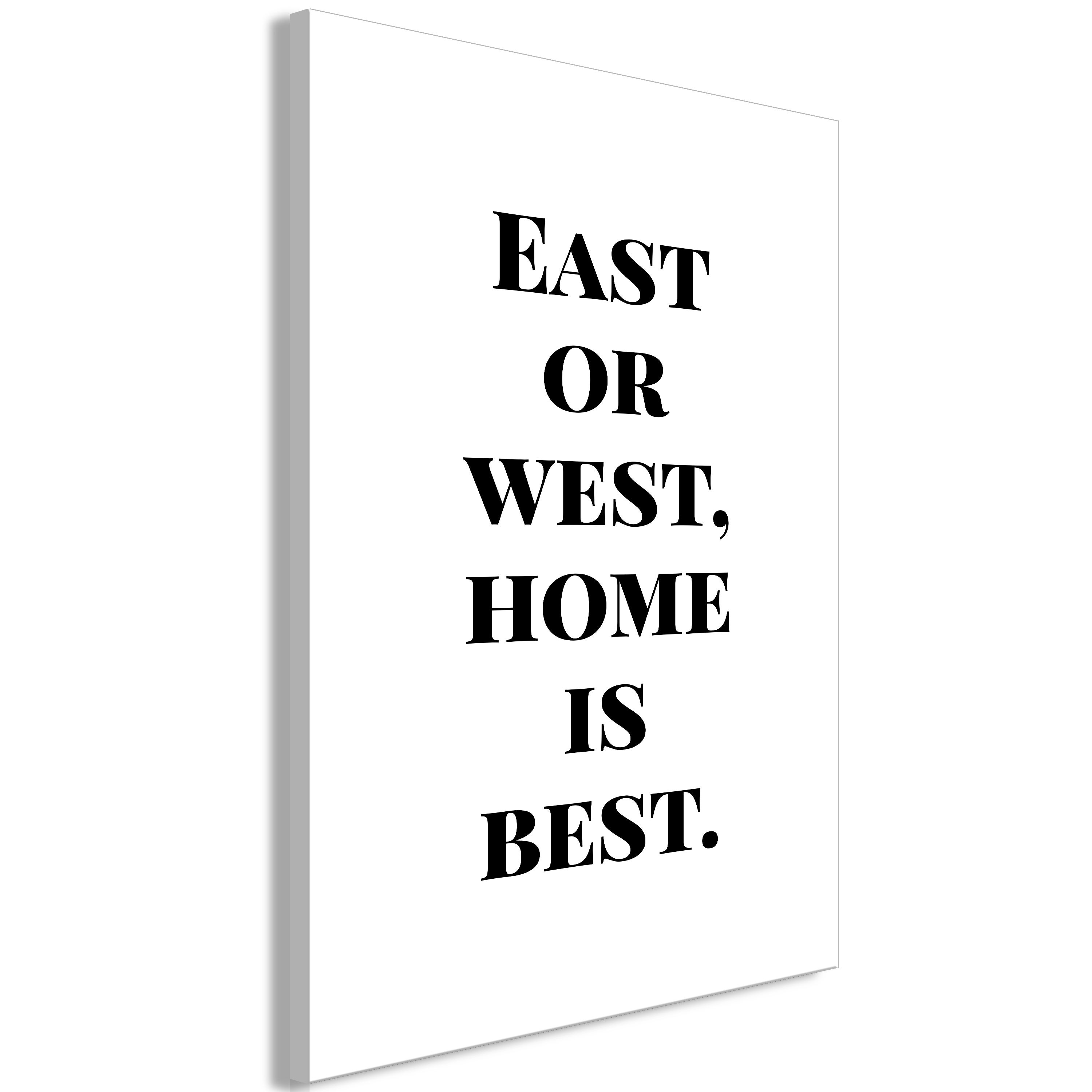 Tableau - Home Is Best (1 Part) Vertical [40x60] | Leroy Merlin