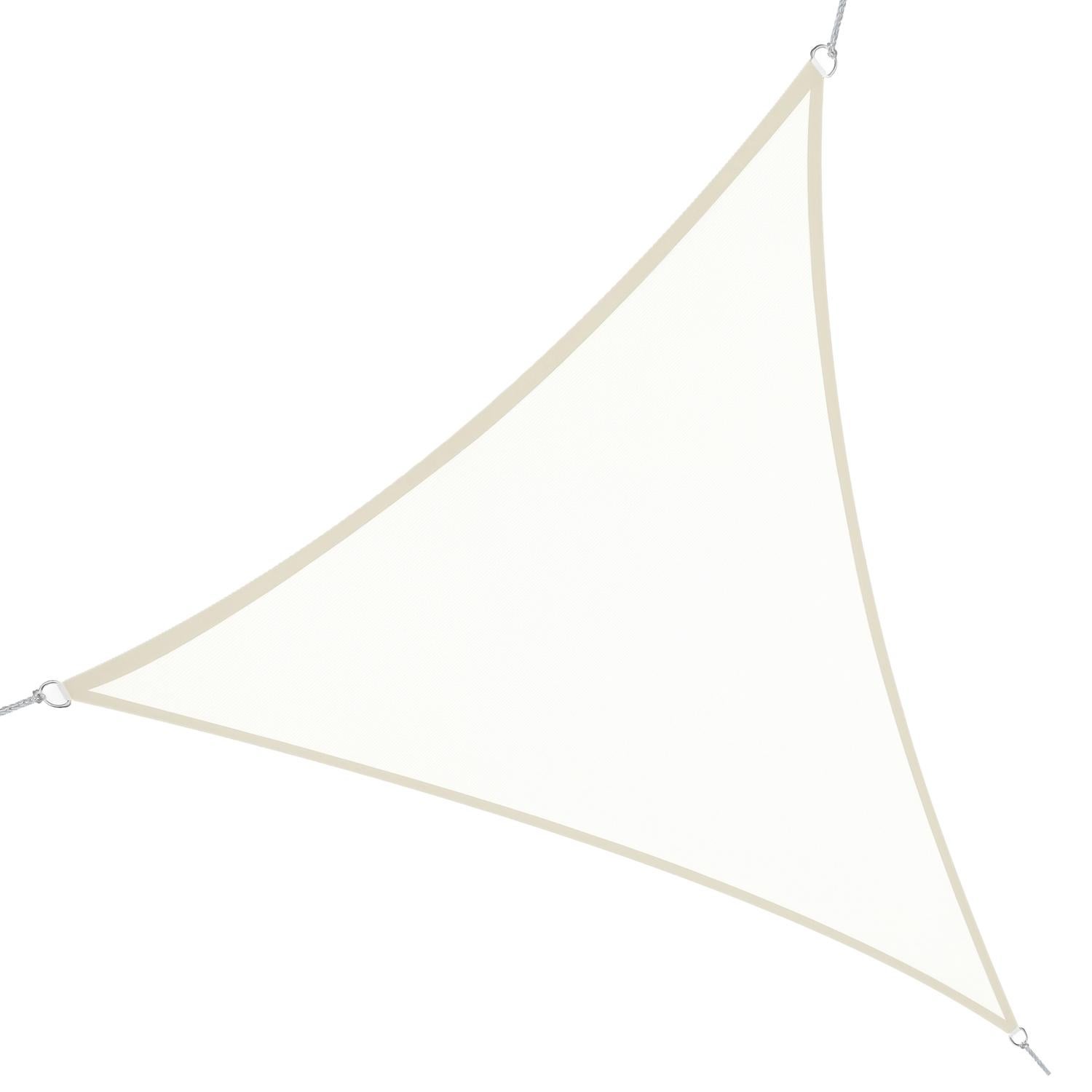Voile triang. 6x6x6 m poly. anti-UV couleur crème | Leroy Merlin