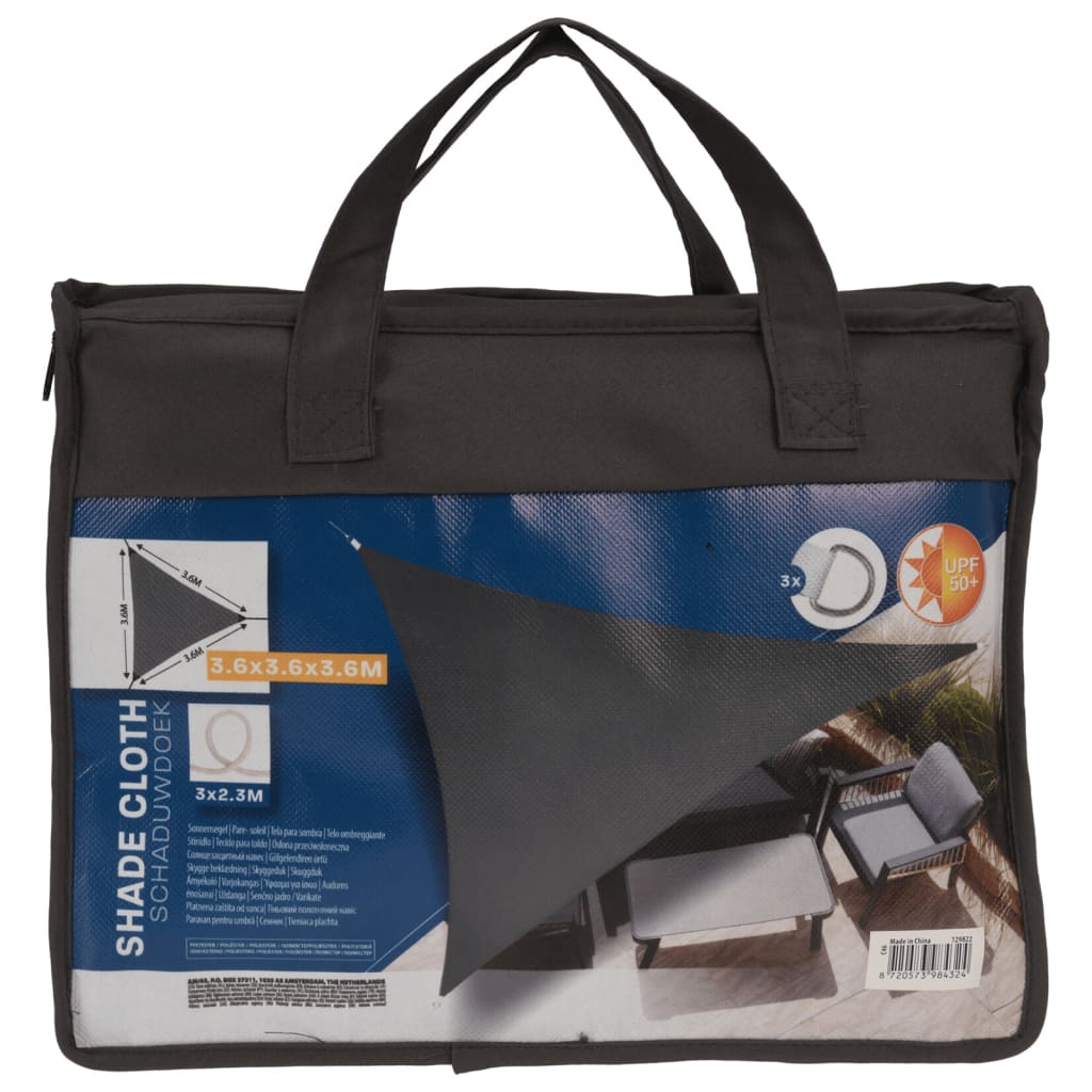 Toldo triangular gris 3,6x3,6x3,6 m | Leroy Merlin