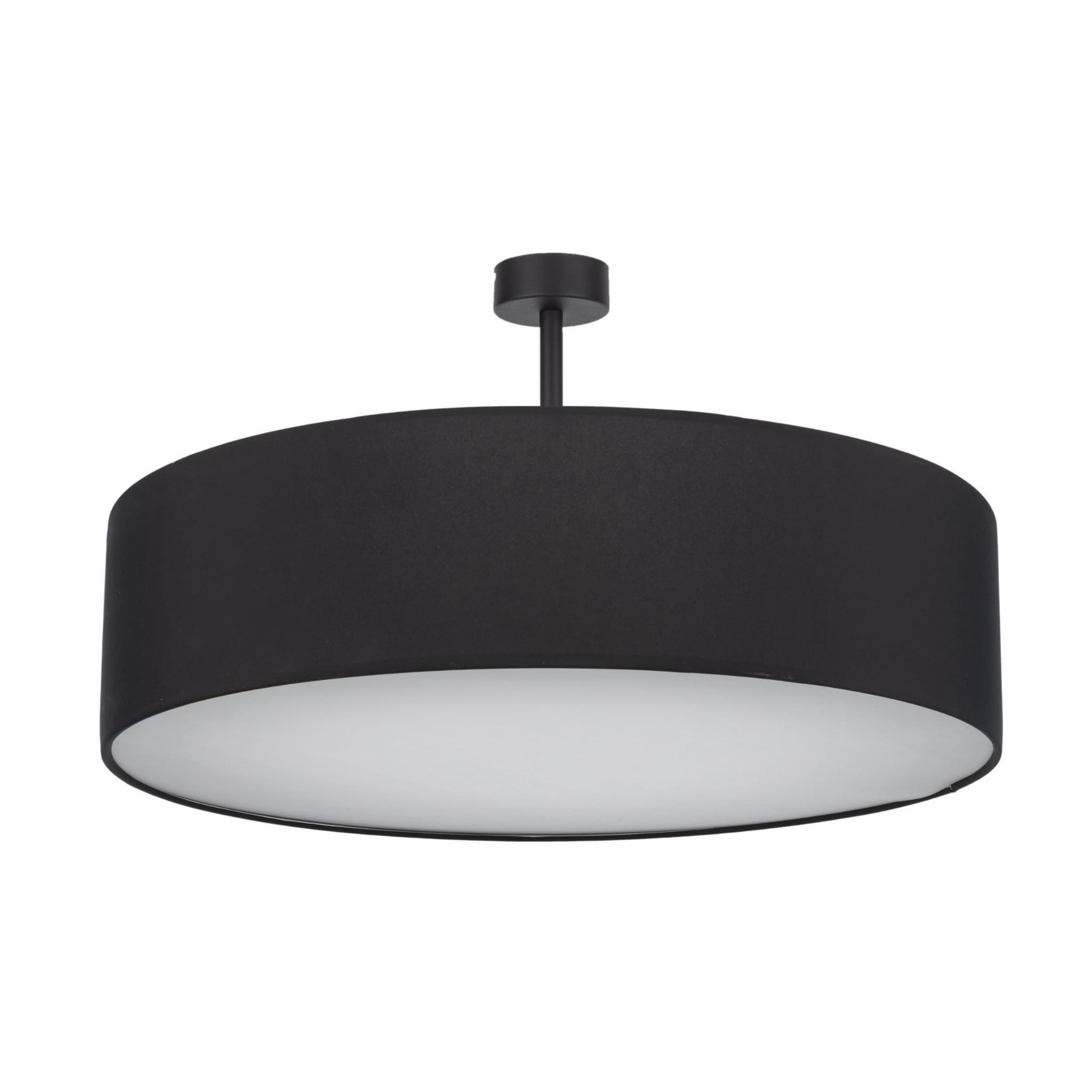 TK Rondo Lampada da soffitto cilindrica semi-incassata da 60 cm, nera ...
