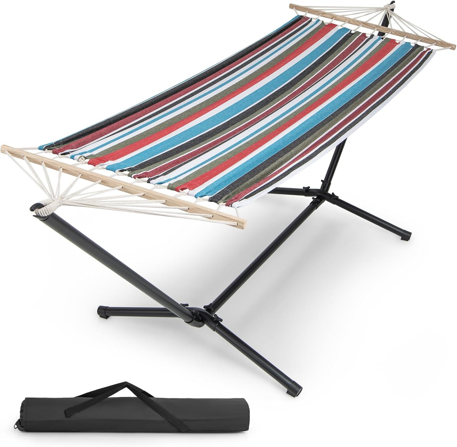 Hamaca de jardín resistente con soporte, bolsa de transporte para cama ...