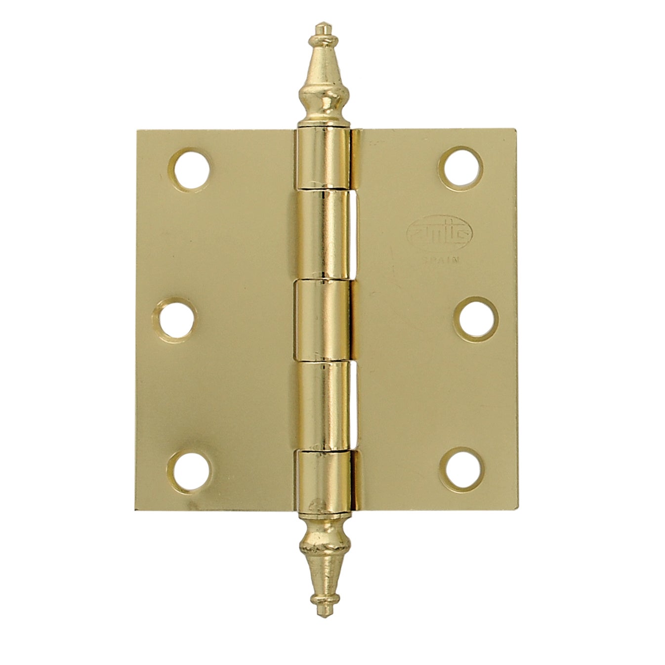 Amig - Bisagra con Remate | 76 x 76 x 1,6 mm | Diámetro del Eje 6 mm ...