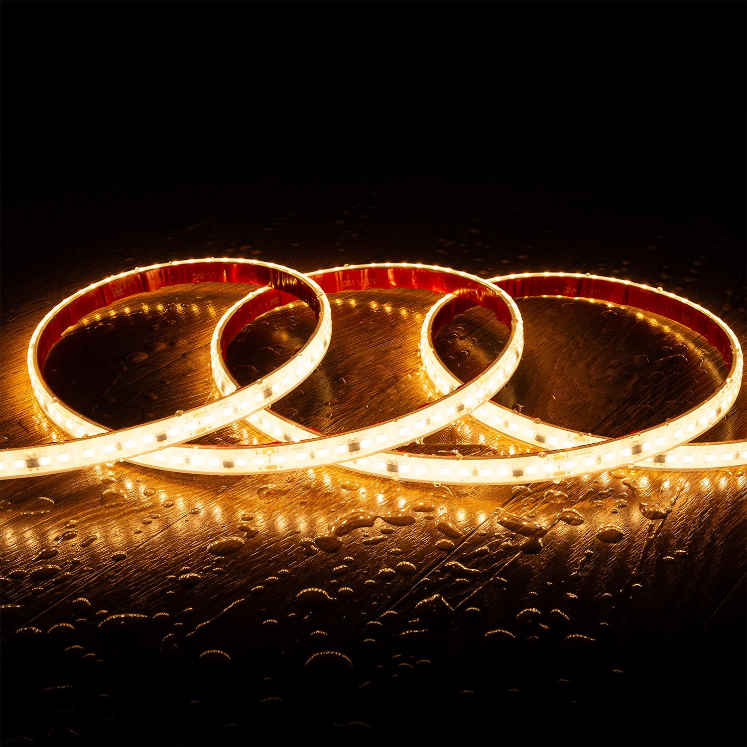 Ledkia - Tira LED Regulable 220V SMD Autorrectificada 120 LED/m 14W/m ...