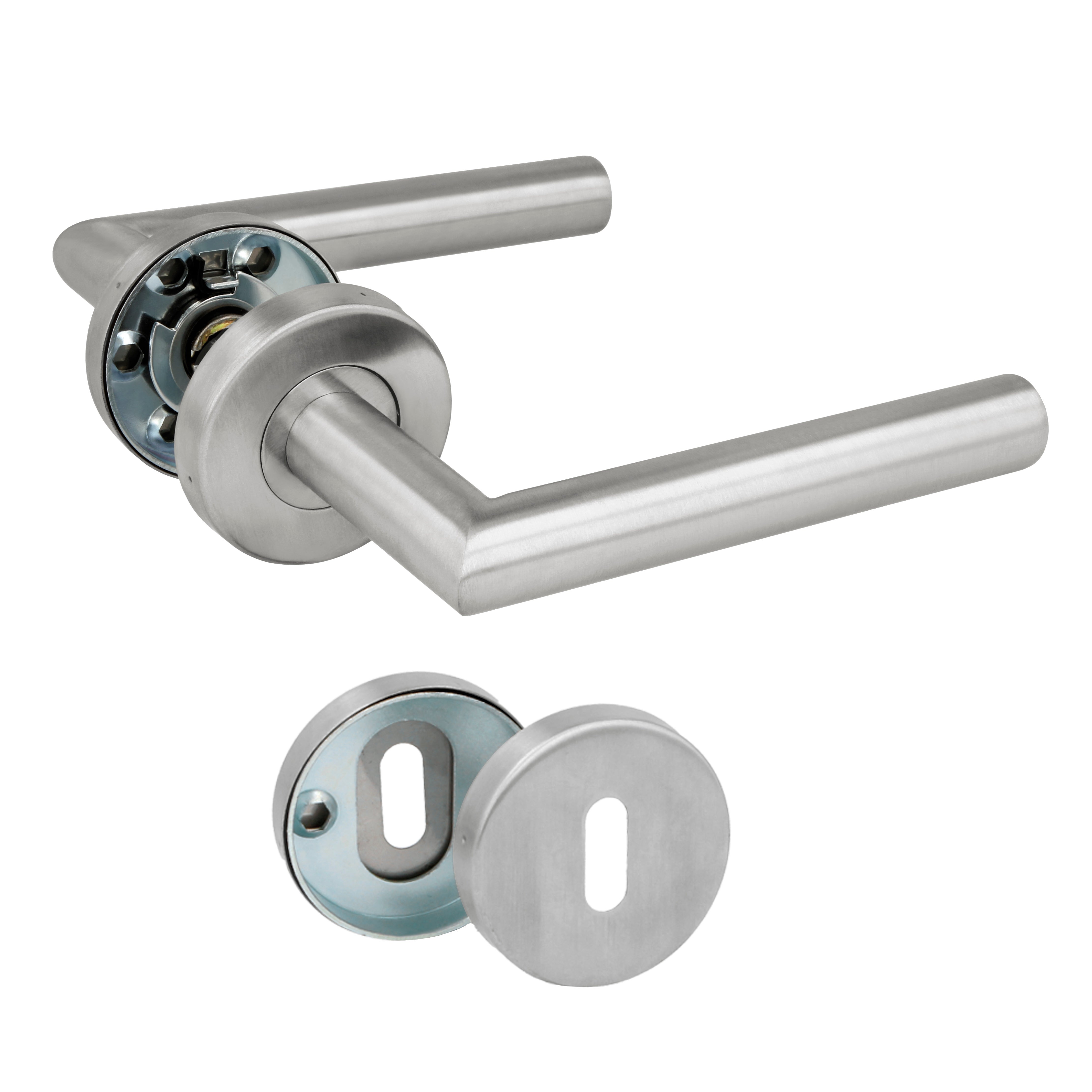 Amig - Juego de Manillas con Roseta para Puertas | 136 x Ø19 mm ...