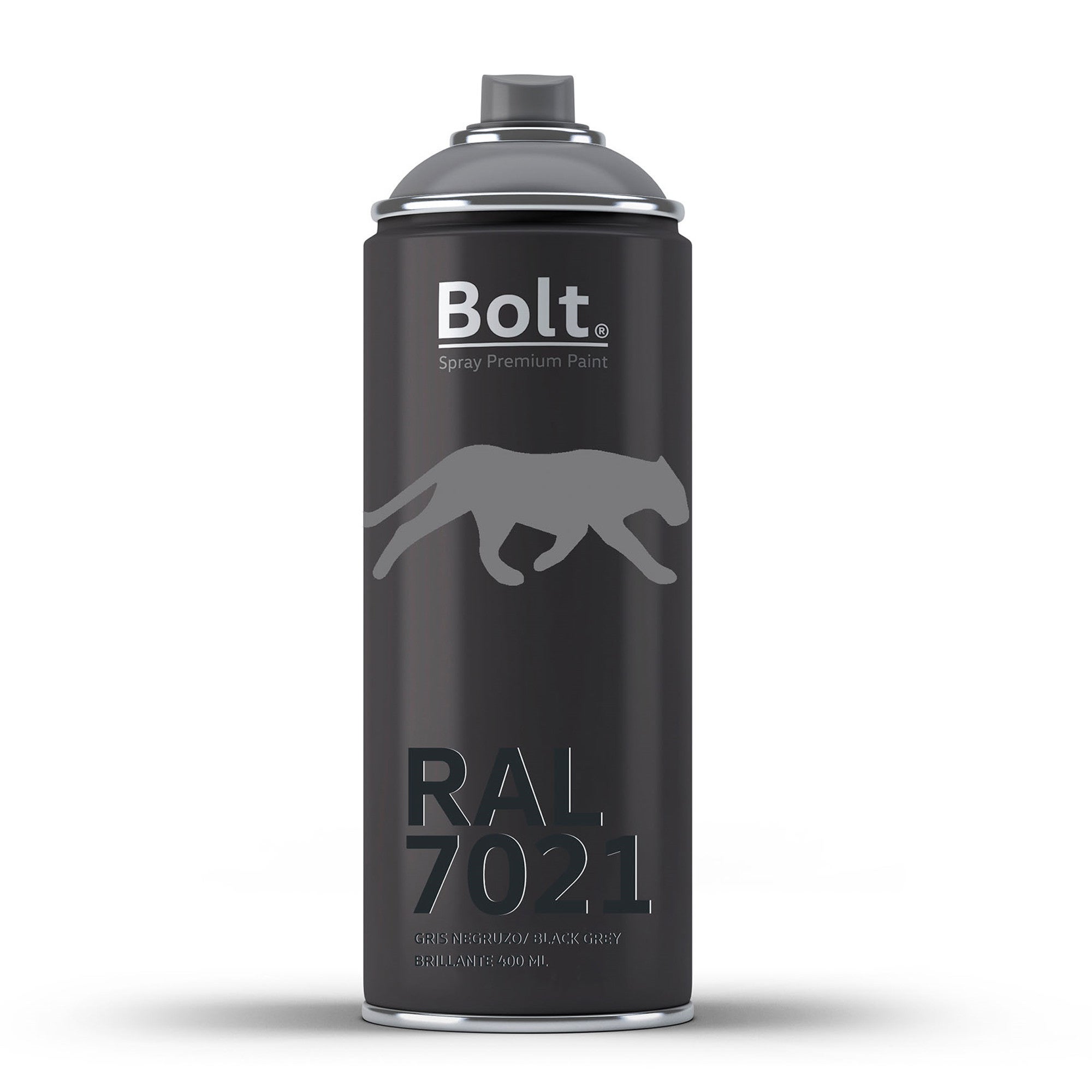SPRAY BOLT PREMIUM ACRILICO BRILLANTE RAL 400 ML - RAL 7021 Gris ...