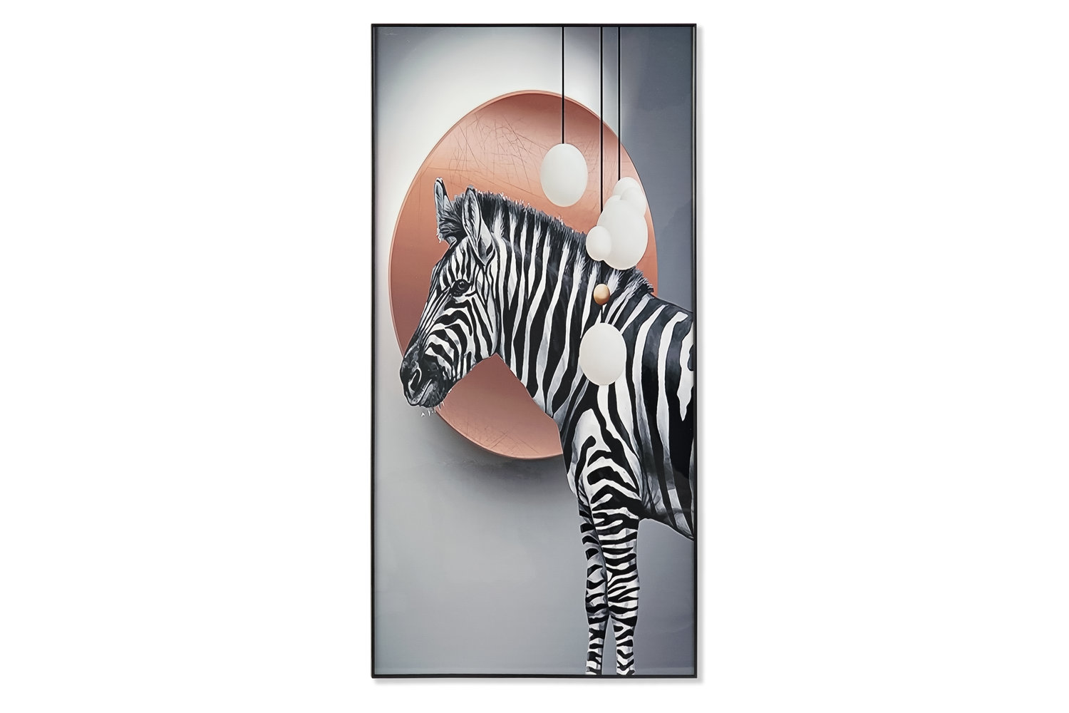 Cuadro Aluminio Mdf 80X3X160 Cebra Negro | Leroy Merlin